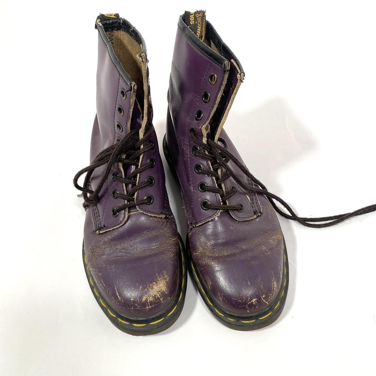 vintage purple doc martens ! ~ sturdy pair of... - Depop