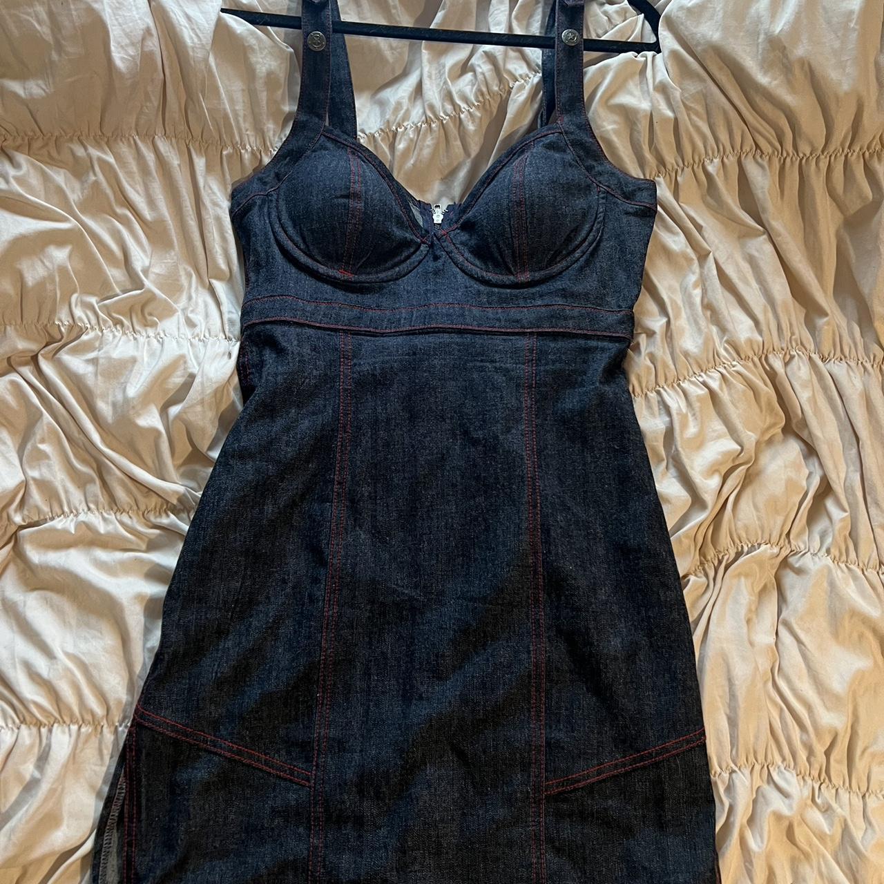 BOMB denim lip service dress! One of my favorite... | Depop