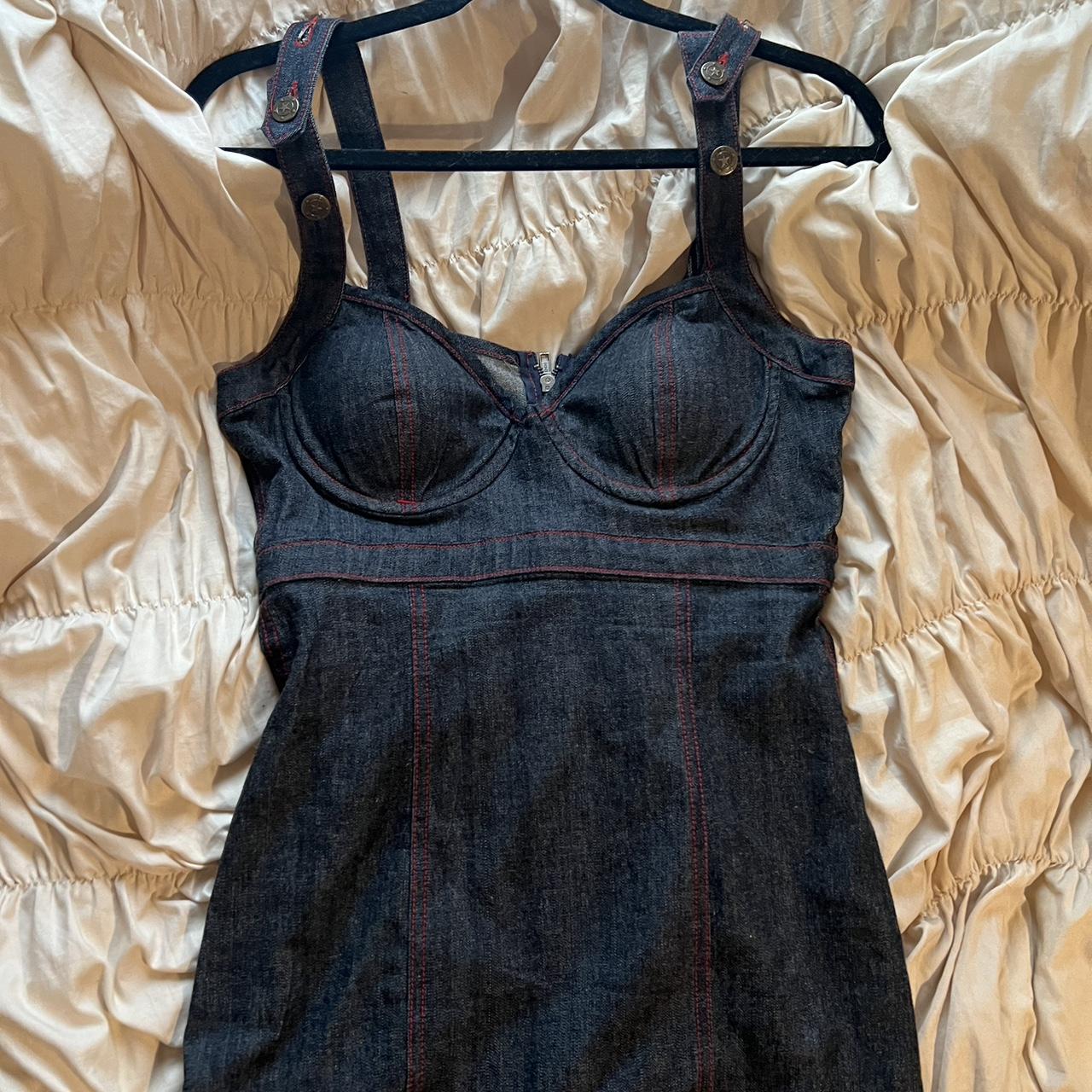 BOMB denim lip service dress! One of my favorite... | Depop