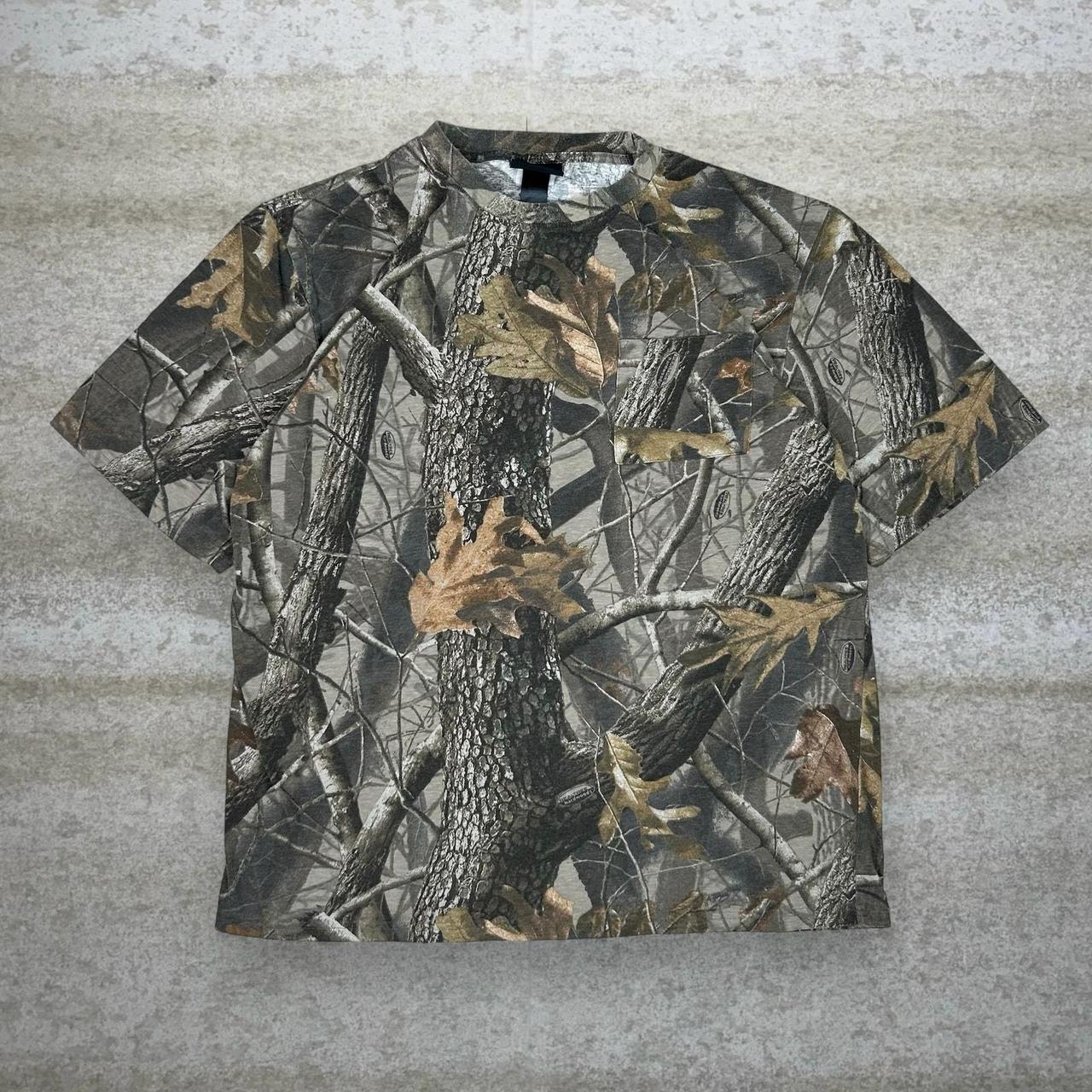 Vintage 90s Realtree Camo Shirt Short Sleeve Great... - Depop