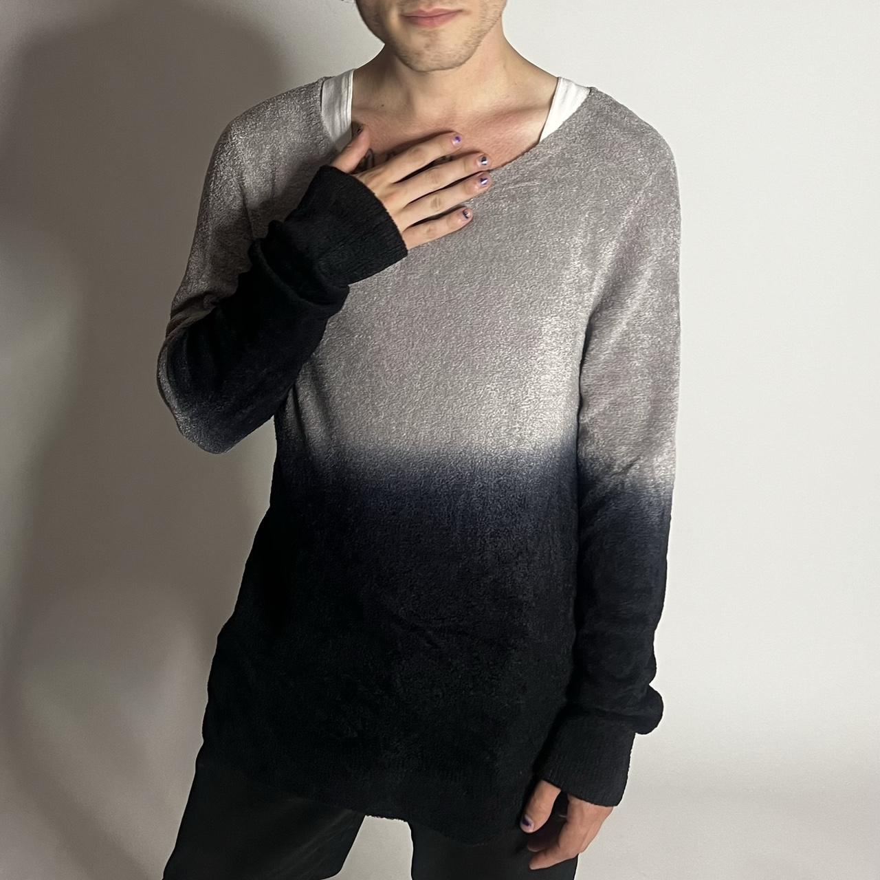 Black & Grey Sweater - Depop