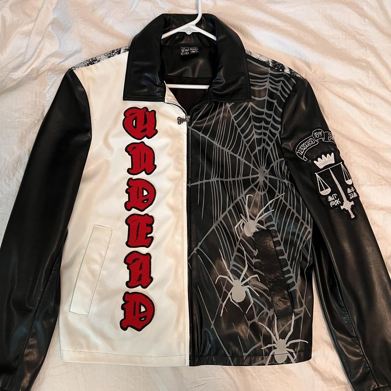 Drop Dead Two Panel “Manhattan” Vegan Jacket Small - Depop