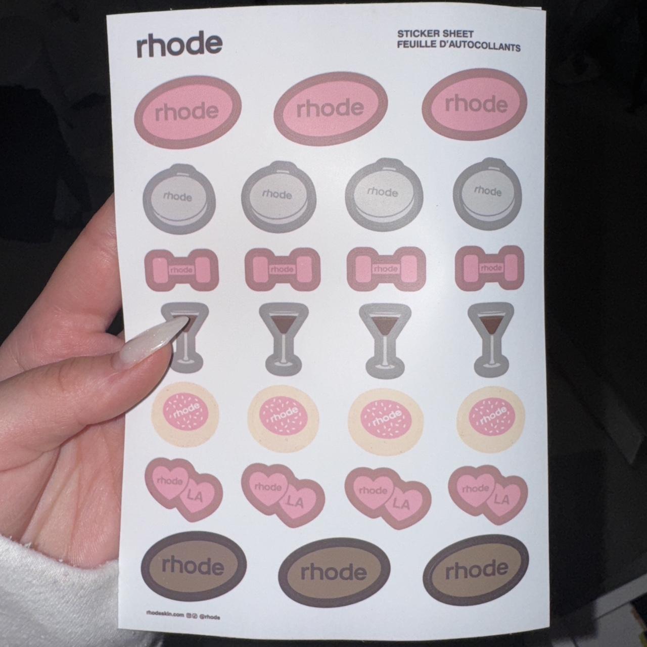 Hailey Bieber’s Rhode stickers from the LA pop up!... | Depop