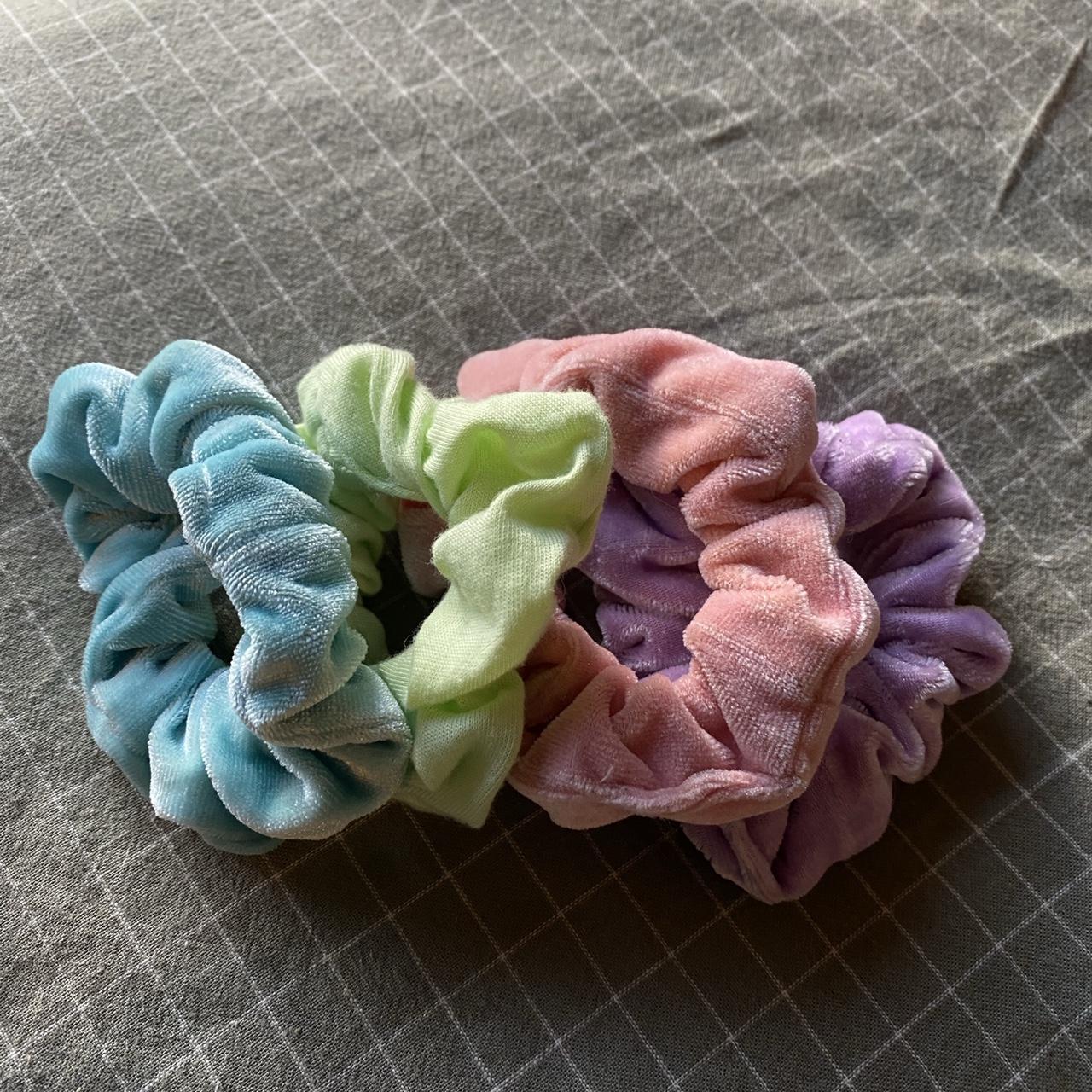 Urban outfitters velvet scrunchie pack - Depop