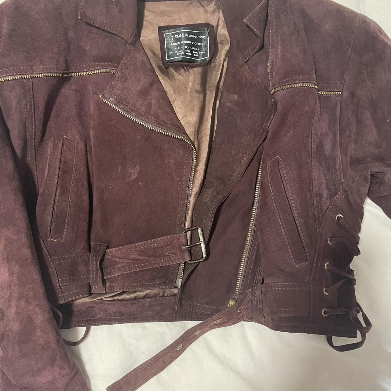 VINTAGE SUEDE LEATHER JACKET 🧥 • 90s style • suede... - Depop