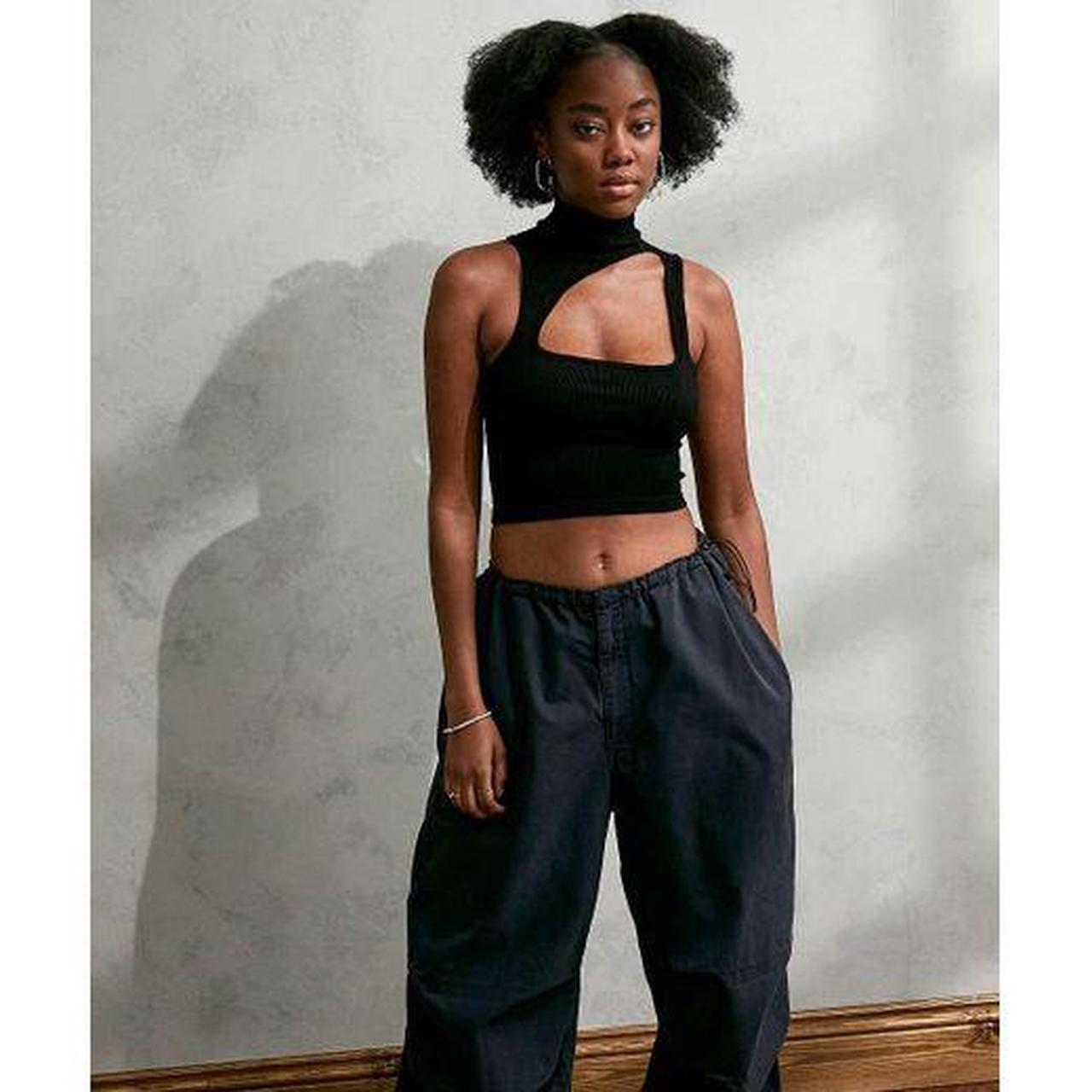 URBAN OUTFITTERS – Black UO Asymmetrical Seamless... - Depop