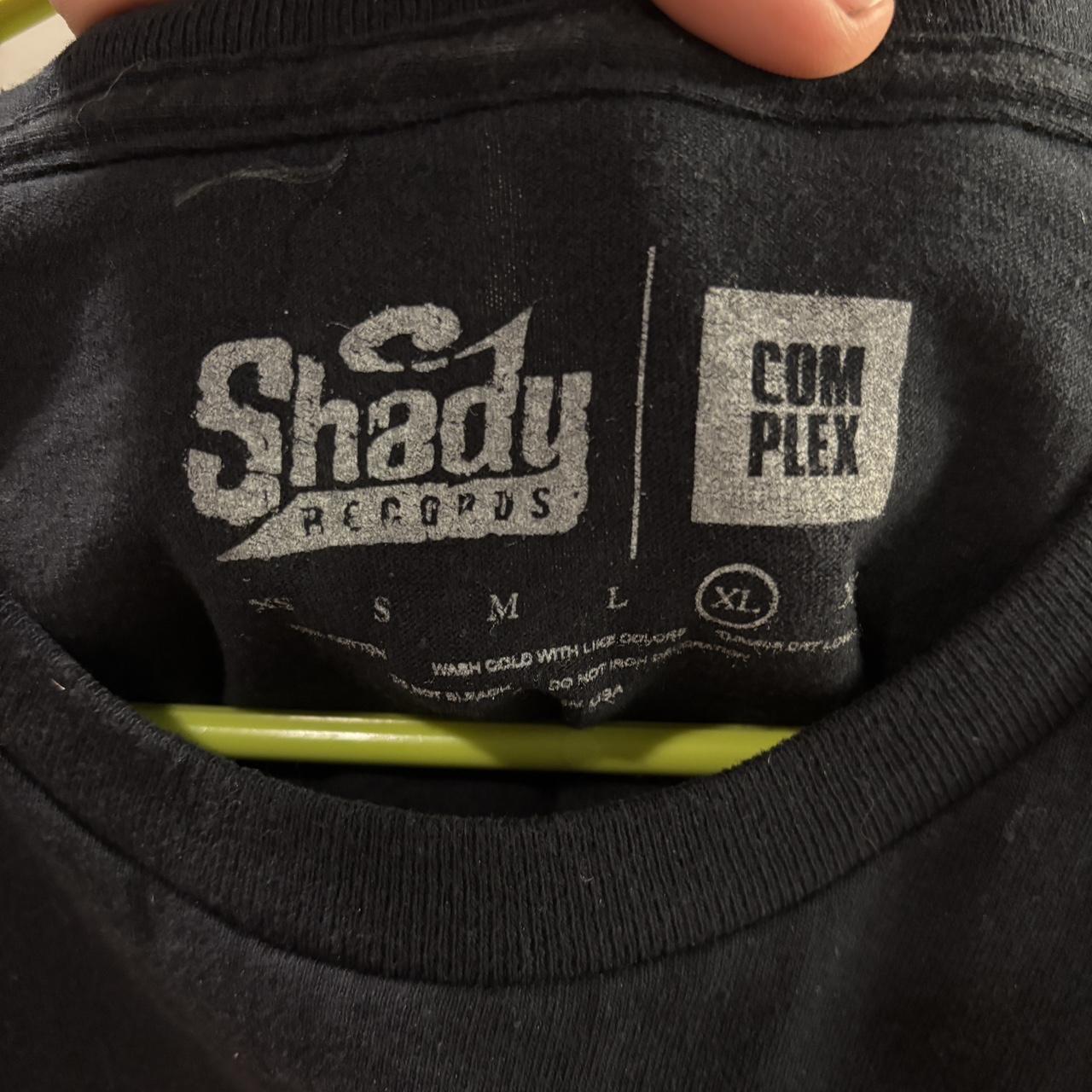 Black and red Slim Shady Complex collab graphic tee... - Depop