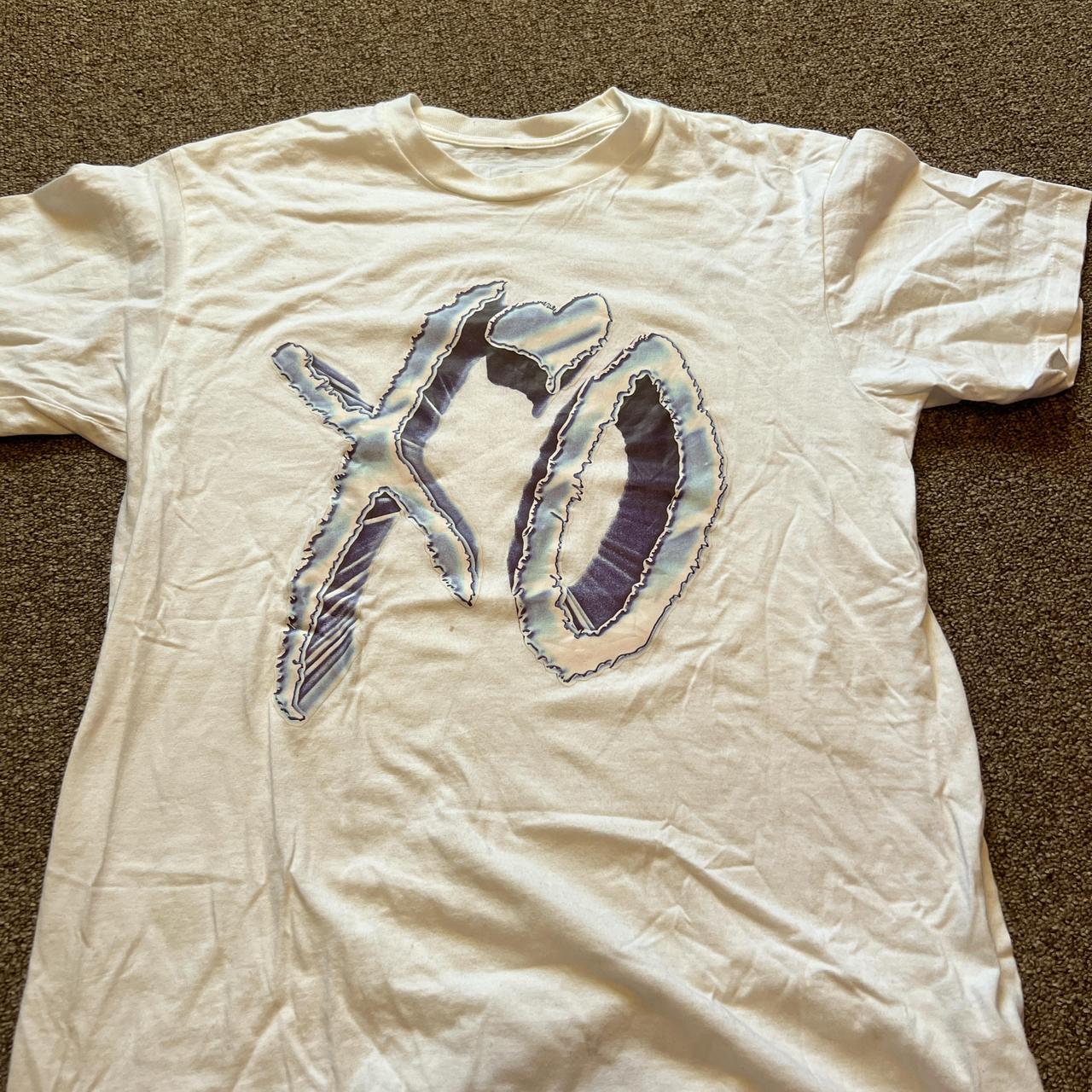official weeknd merch. White The Weeknd XO tee... | Depop