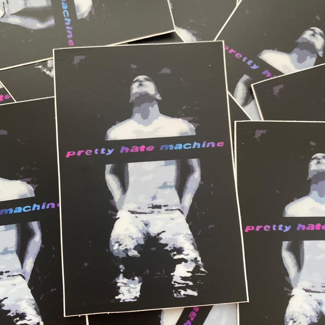 NINE INCH NAILS STICKER! Pretty Hate Machine COLOR... - Depop