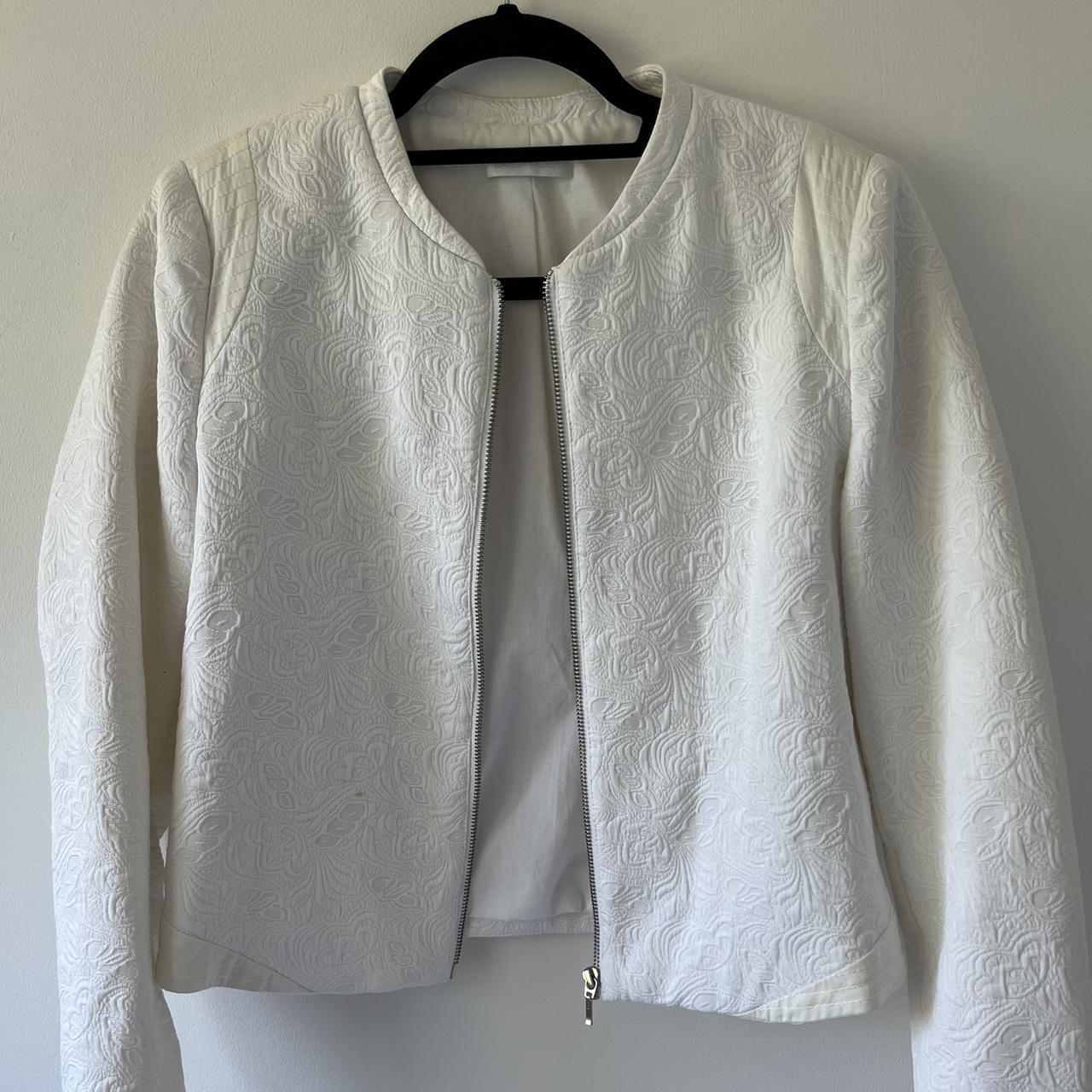 Women's White Jacket | Depop