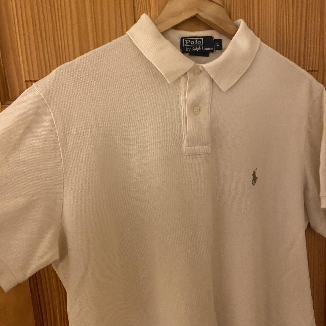 Ralph Lauren polo , men’s large , cream RRP... - Depop