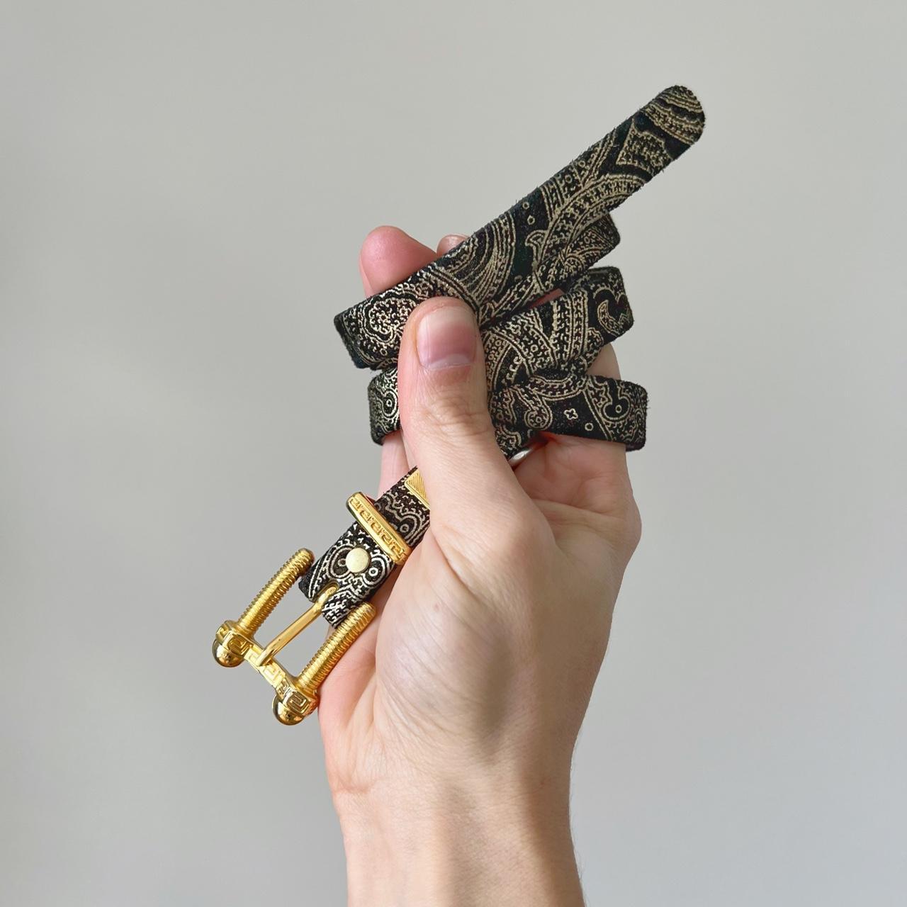 Vintage thin and dainty belt by IsaacSon’s. Made in... - Depop