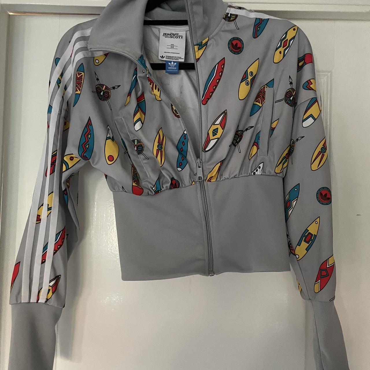 Jeremy Scott x Adidas crop jacket s 6UK BNWOT - Depop