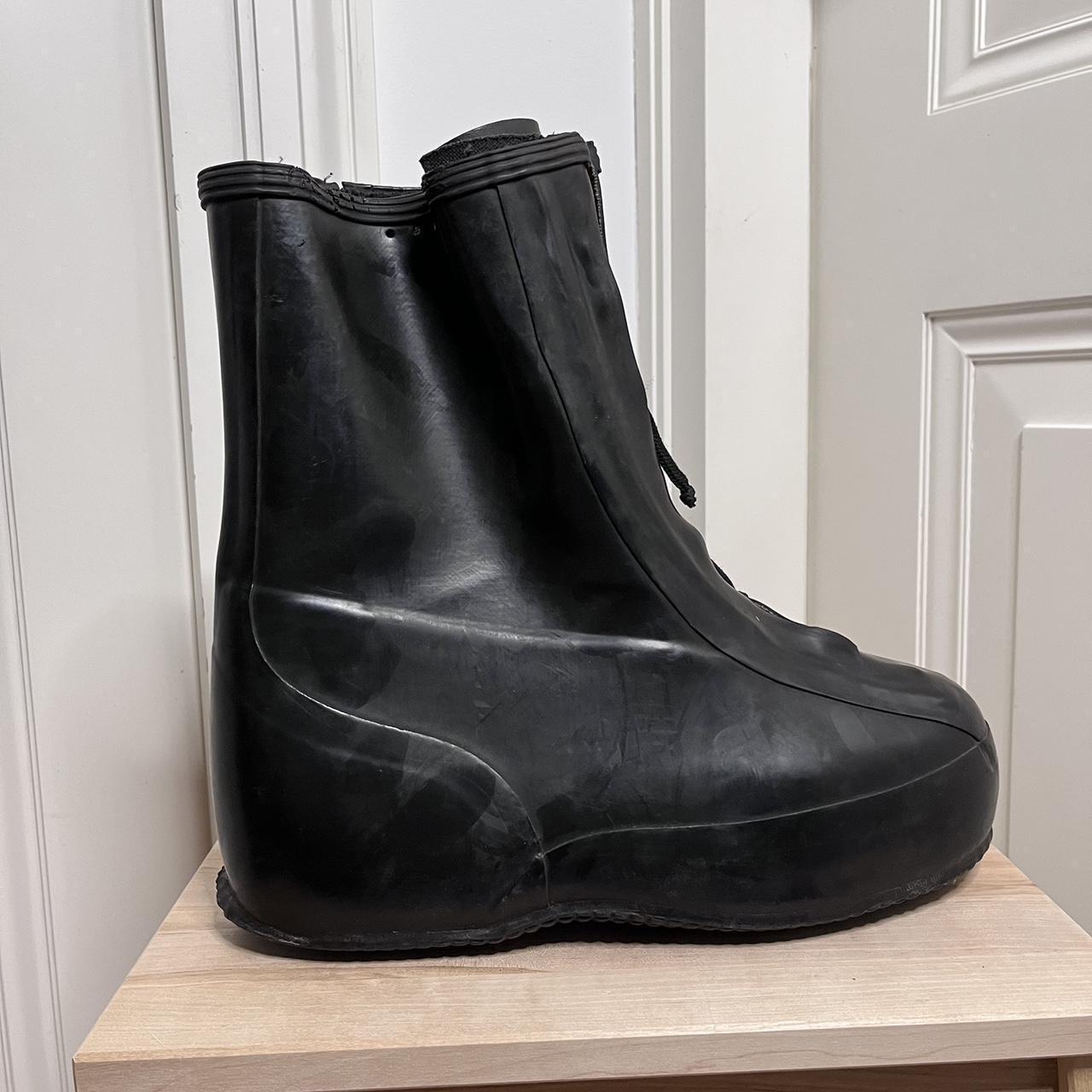 80s Opium Bunny Boots Rubber Combat Army Shoe Covers... | Depop