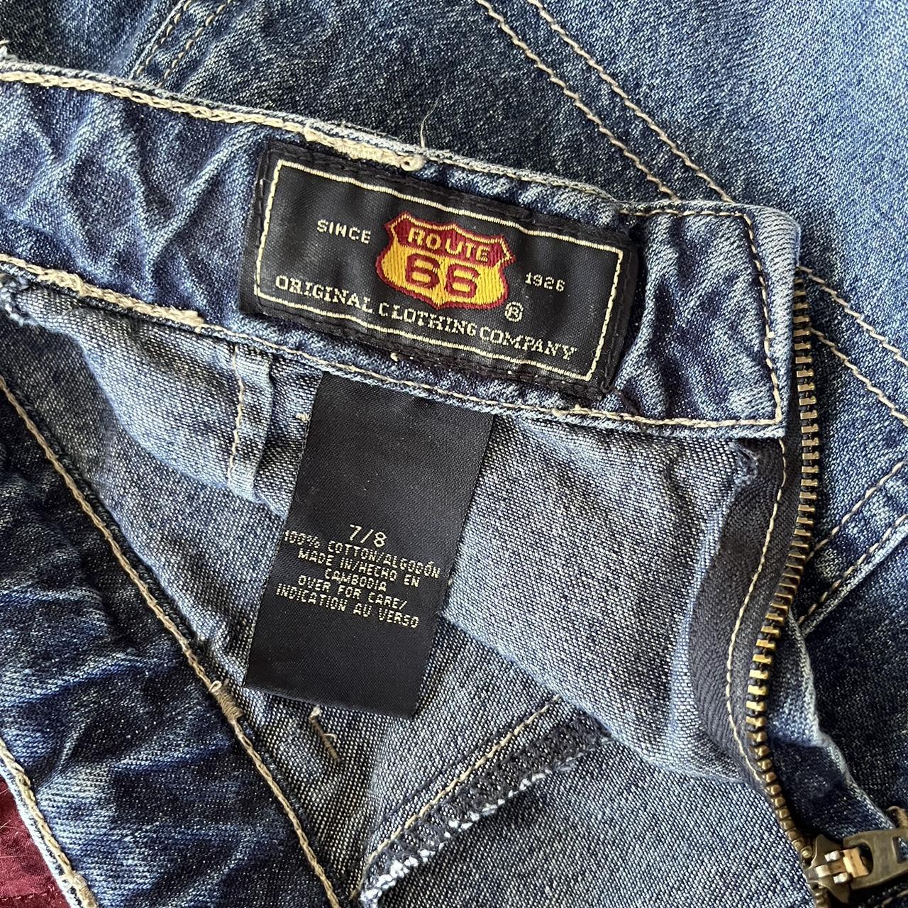 Route 66 Jean Skort with Waist Ties 🩵 Can Fit Sizes... - Depop