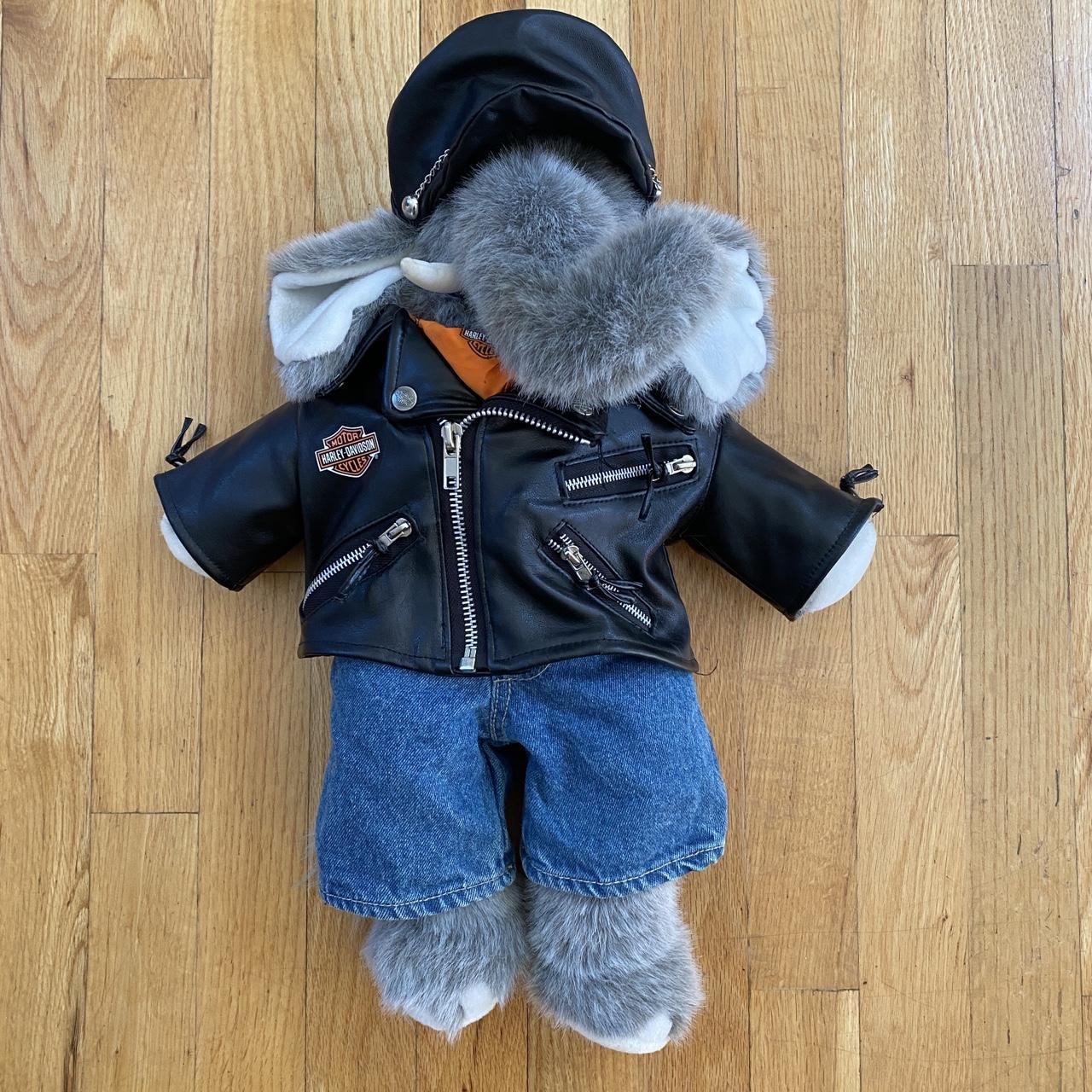 Vintage build a bear workshop elephant with harley... - Depop