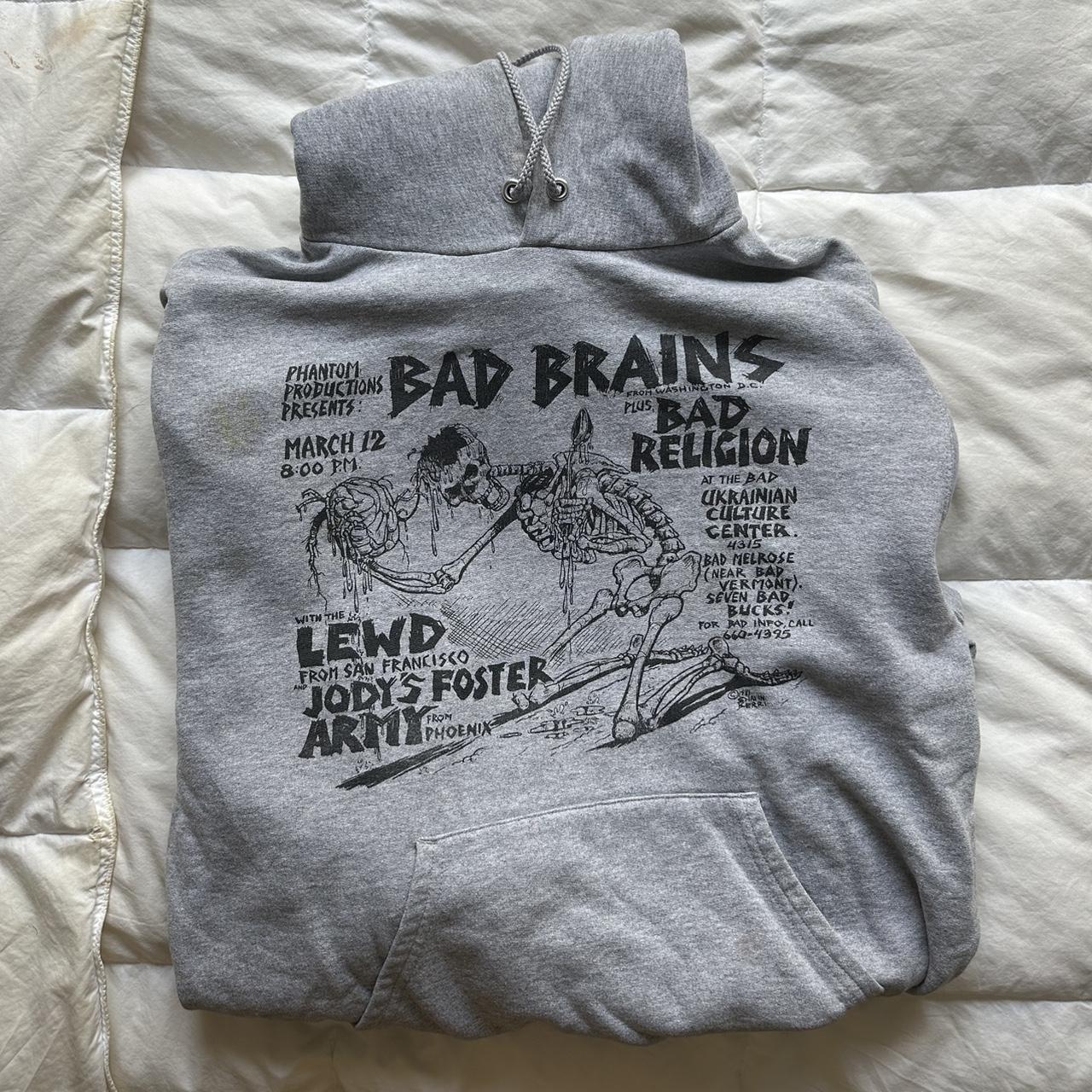 Artsy bad brains hoodie/sweater, vintage look -... - Depop