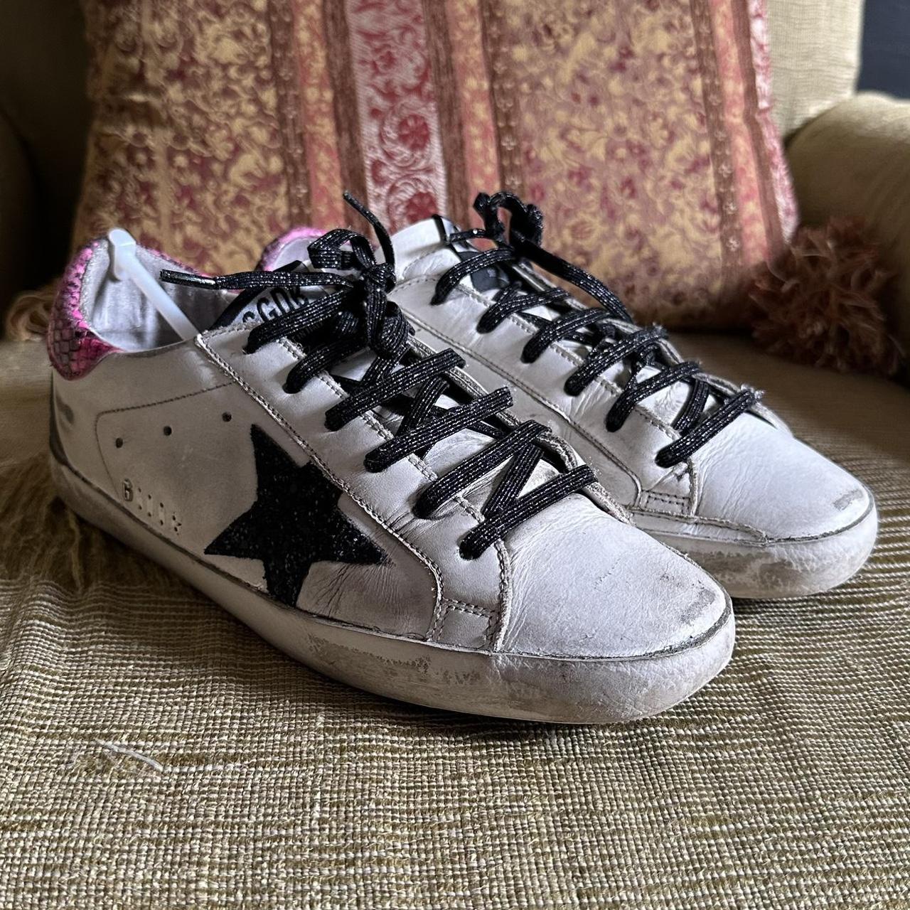 Golden goose superstar trainers, size 36 Some wear... - Depop
