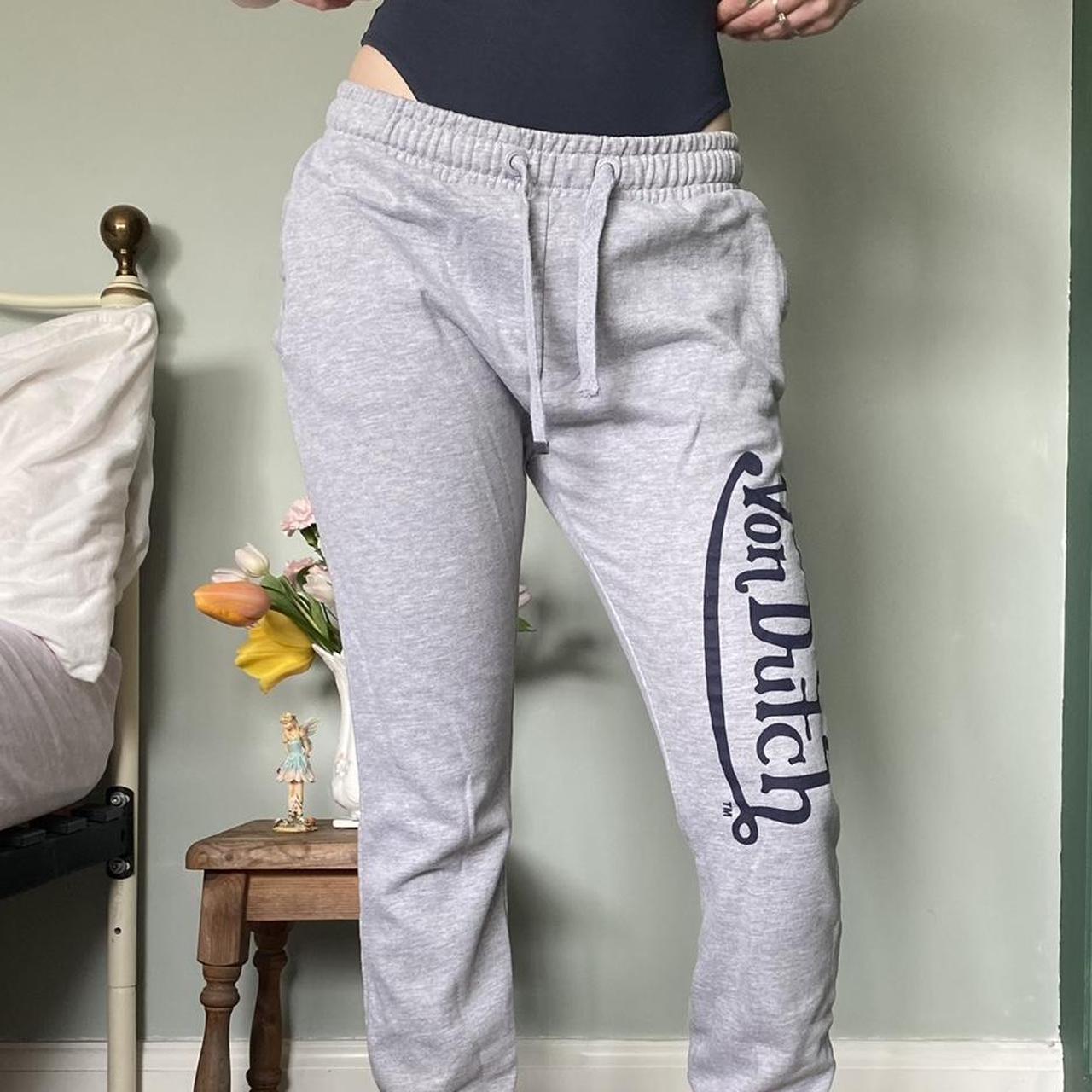 Von Dutch Grey Trackies 🌹 ... - Depop