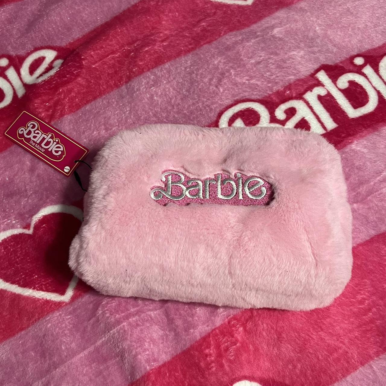 Barbie pink furry bag bag NWT Barbie tag in the... - Depop
