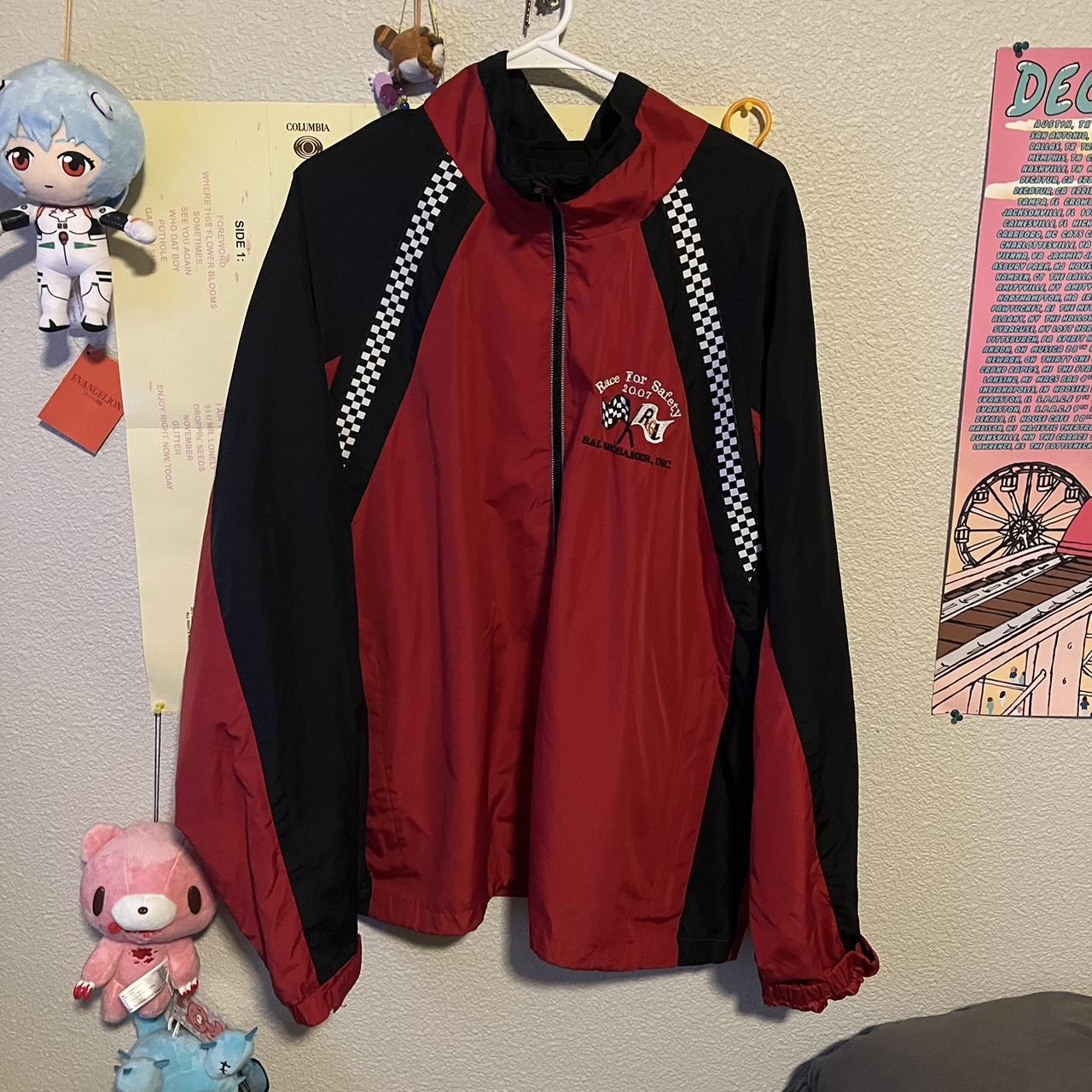 Red windbreaker Good condition, no stains or... - Depop