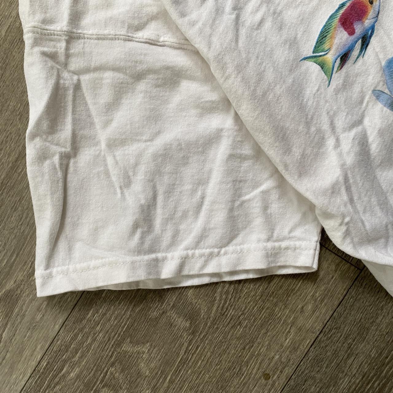 Vintage Coral Reef Nature Ocean Fish Graphic T-Shirt... - Depop