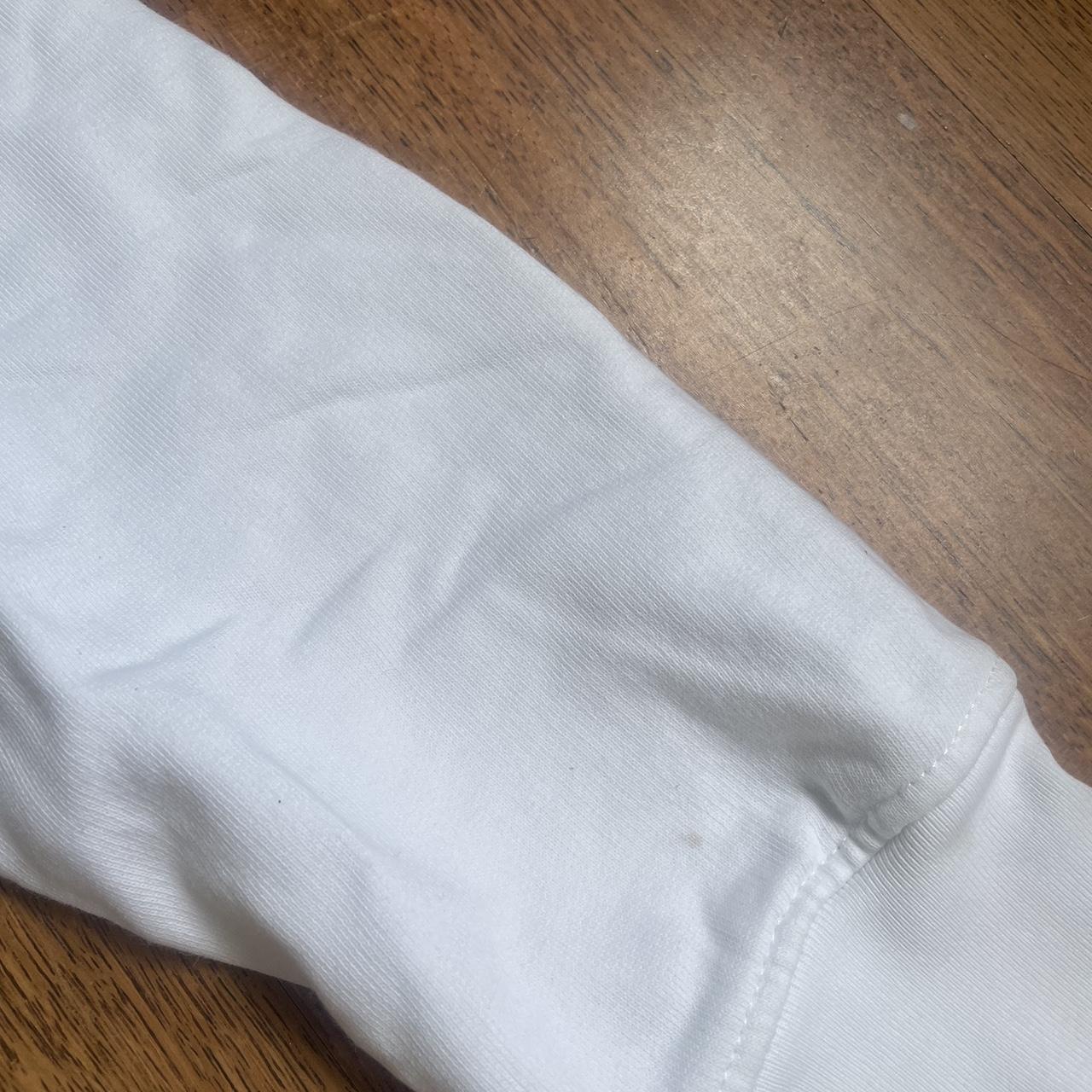 Palace pally-pal white hoodie. Signs of wear as... - Depop