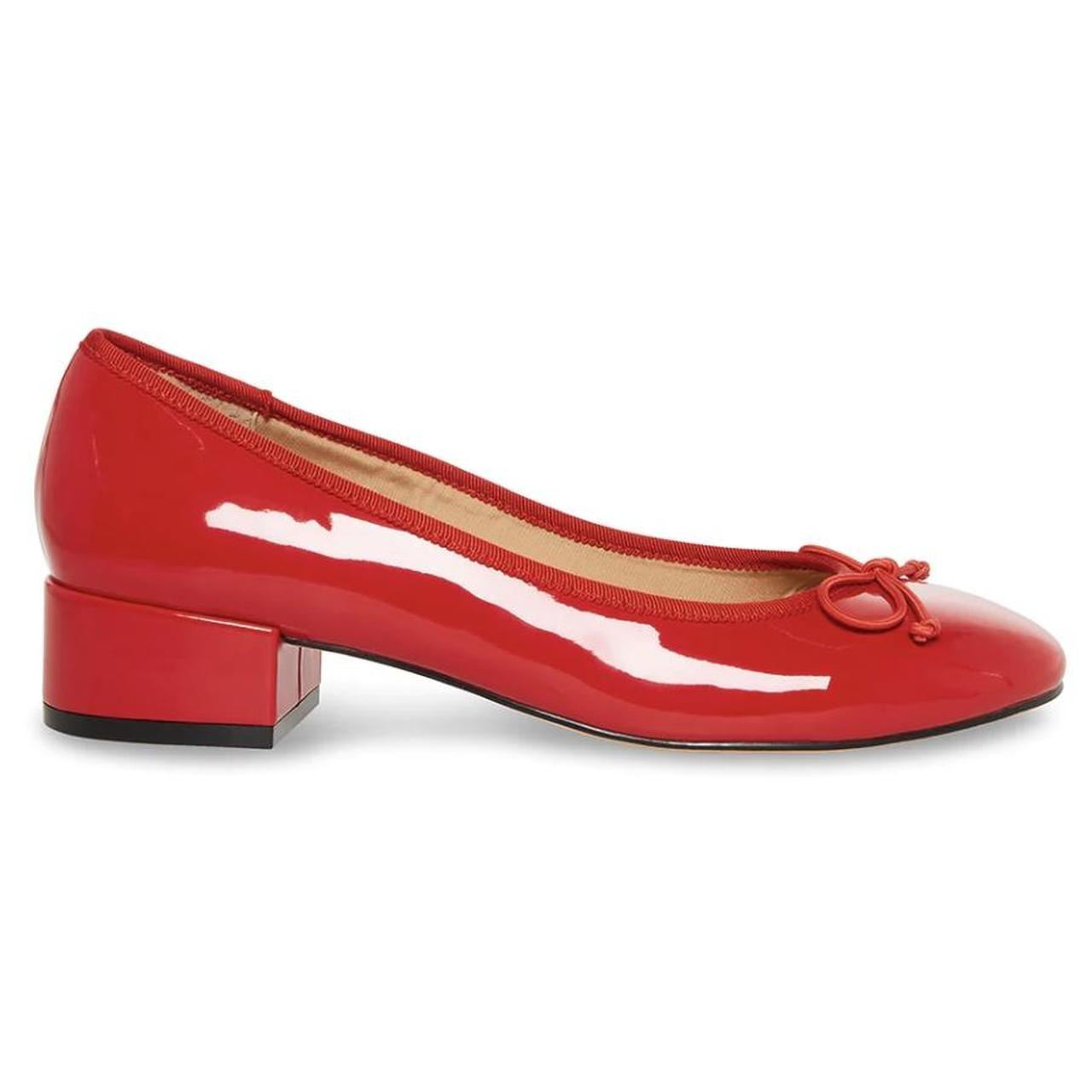 Steve Madden Cherish Ballet Heels in patent red!... - Depop