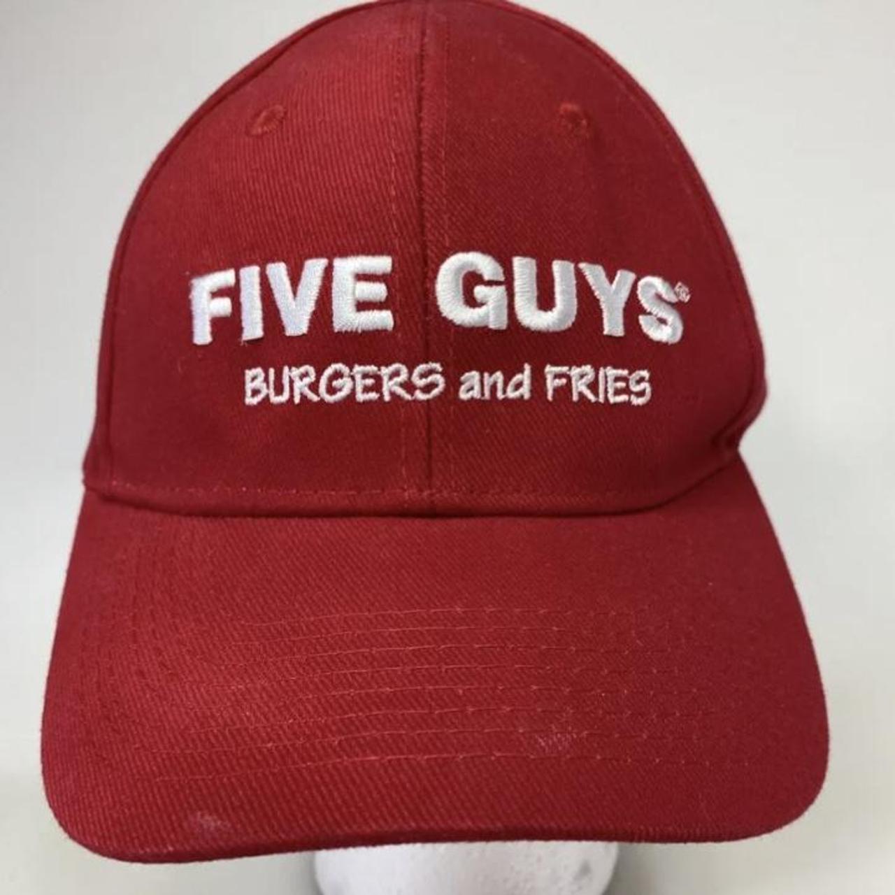 5 guys hat, 5 guys merch 5 guys cap, red hat cap... - Depop