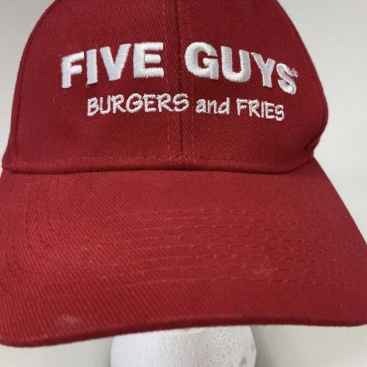 5 guys hat, 5 guys merch 5 guys cap, red hat cap... - Depop