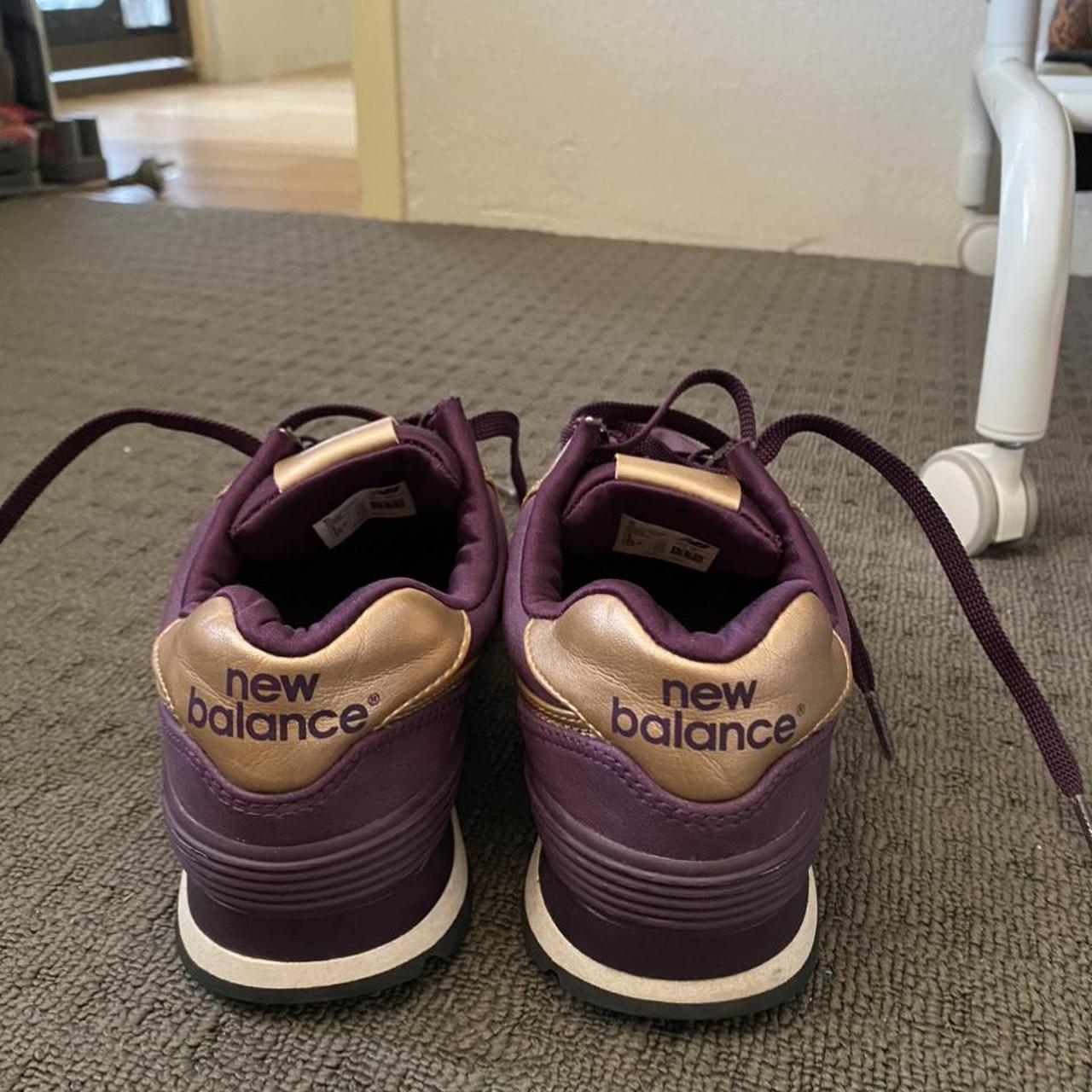 NEW BALANCE purple and rose gold chunky sneakers /... - Depop