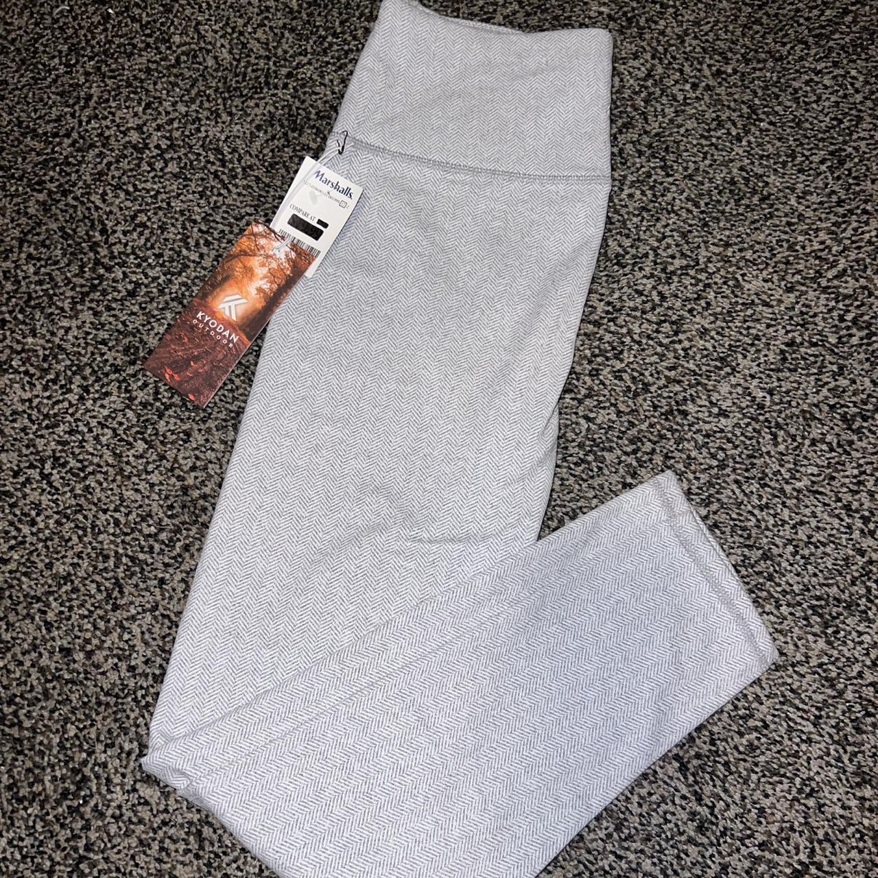 Grey high-waisted Kyodan leggings - Depop