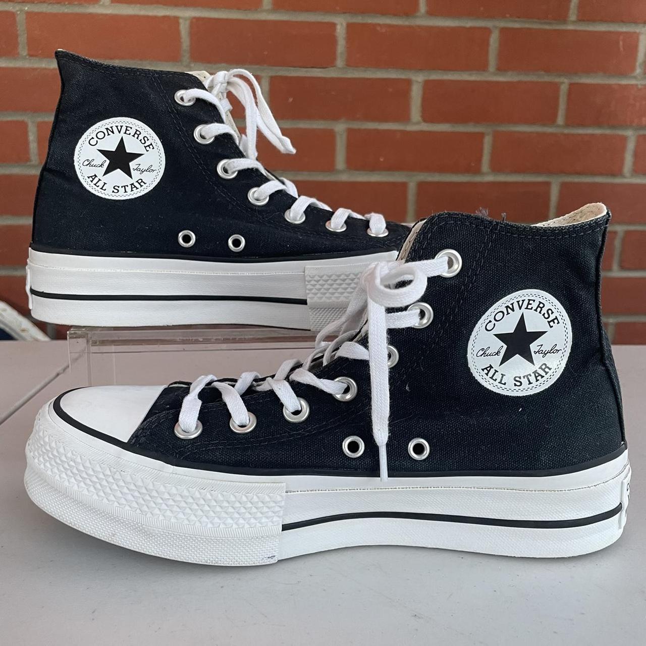 Converse All Star Lift High Platform black and ... - Depop