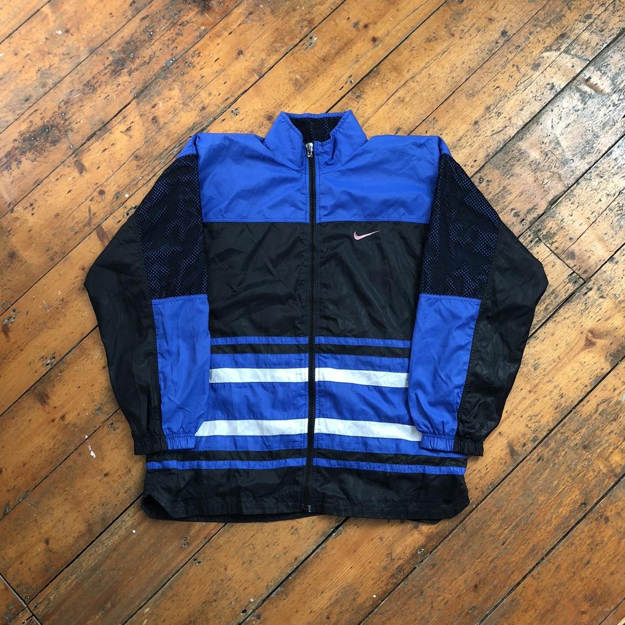Nike Men's Navy and Blue Jacket | Depop