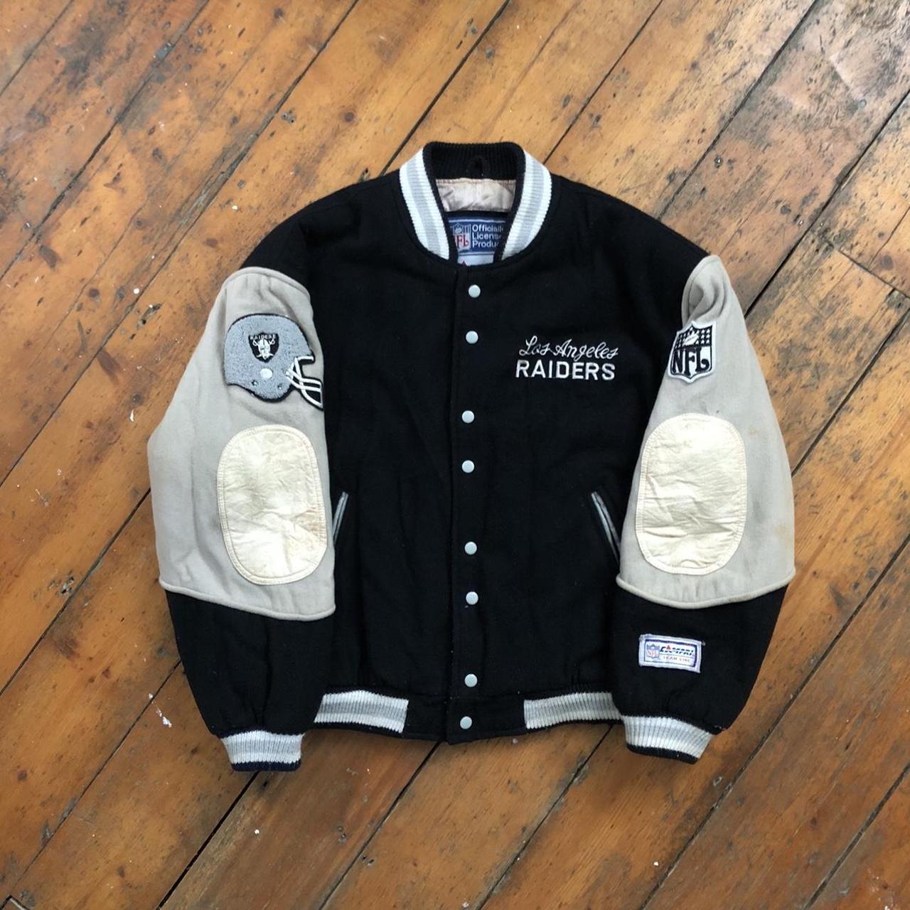 NFL Men's Black and Grey Jacket | Depop