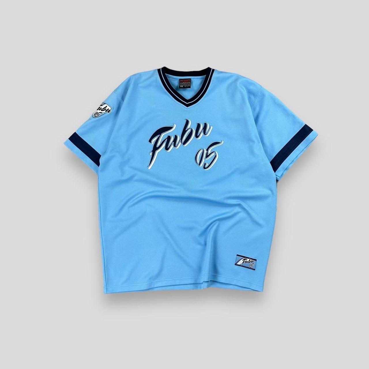 Vintage 90s FUBU Spell Out Hip Hop Jersey T Shirt... - Depop