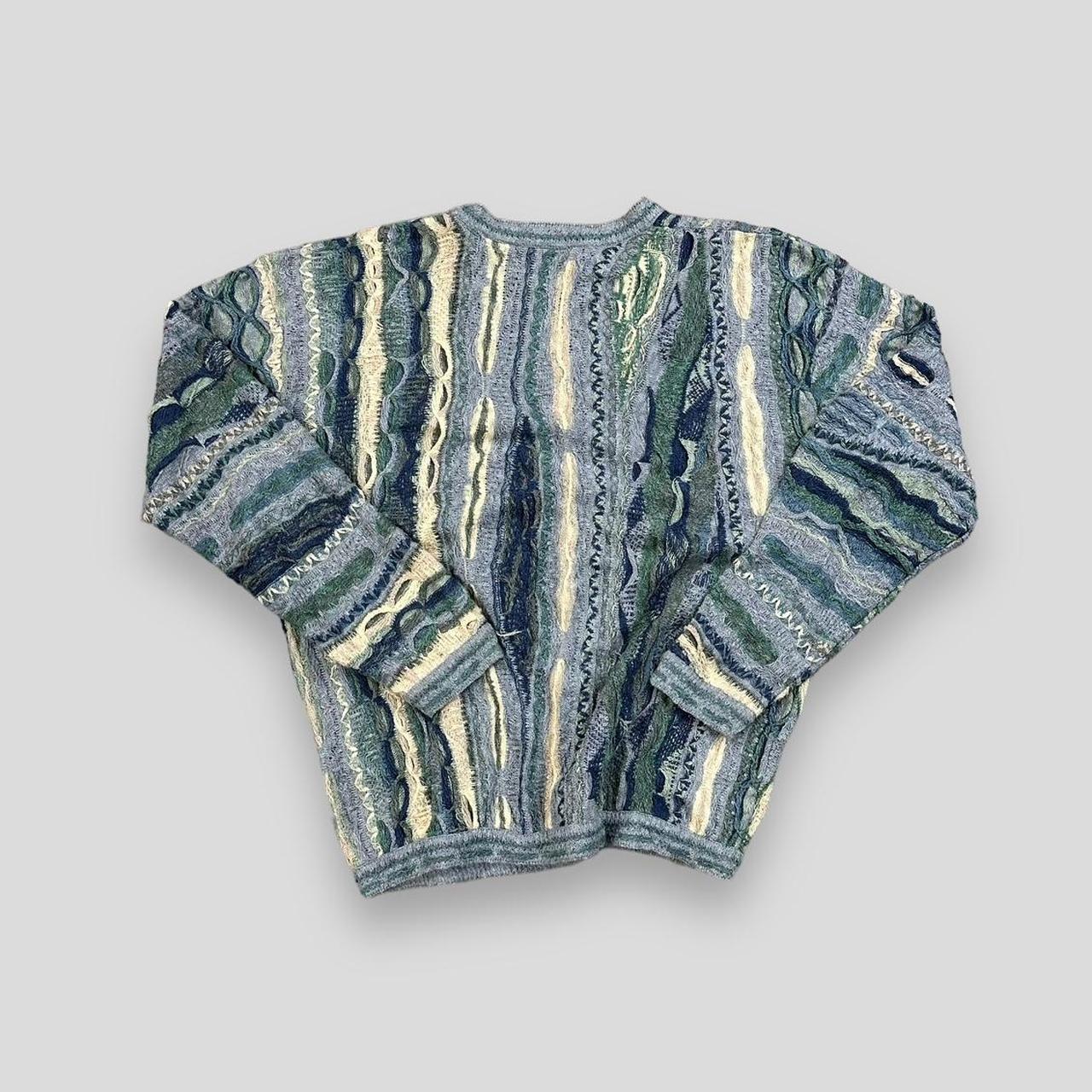 Vintage 90s COOGI Australia Classic 3D Pattern Knit... - Depop