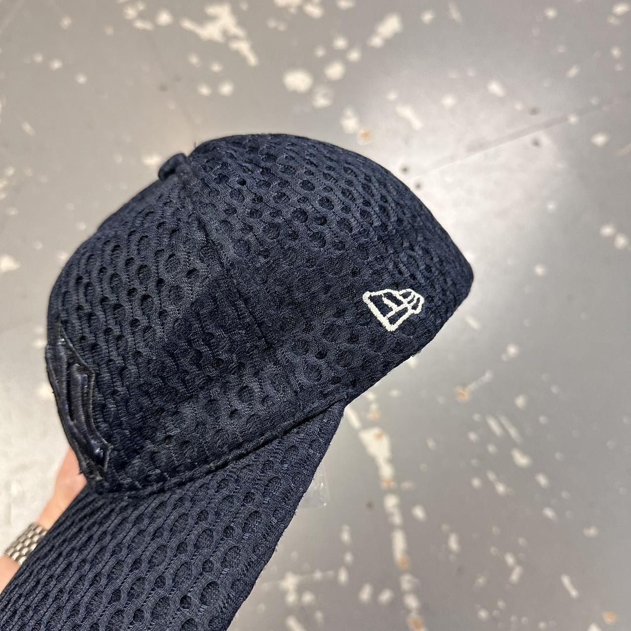 Vintage 00s New Era Monogram Baseball Cap Navy One... - Depop