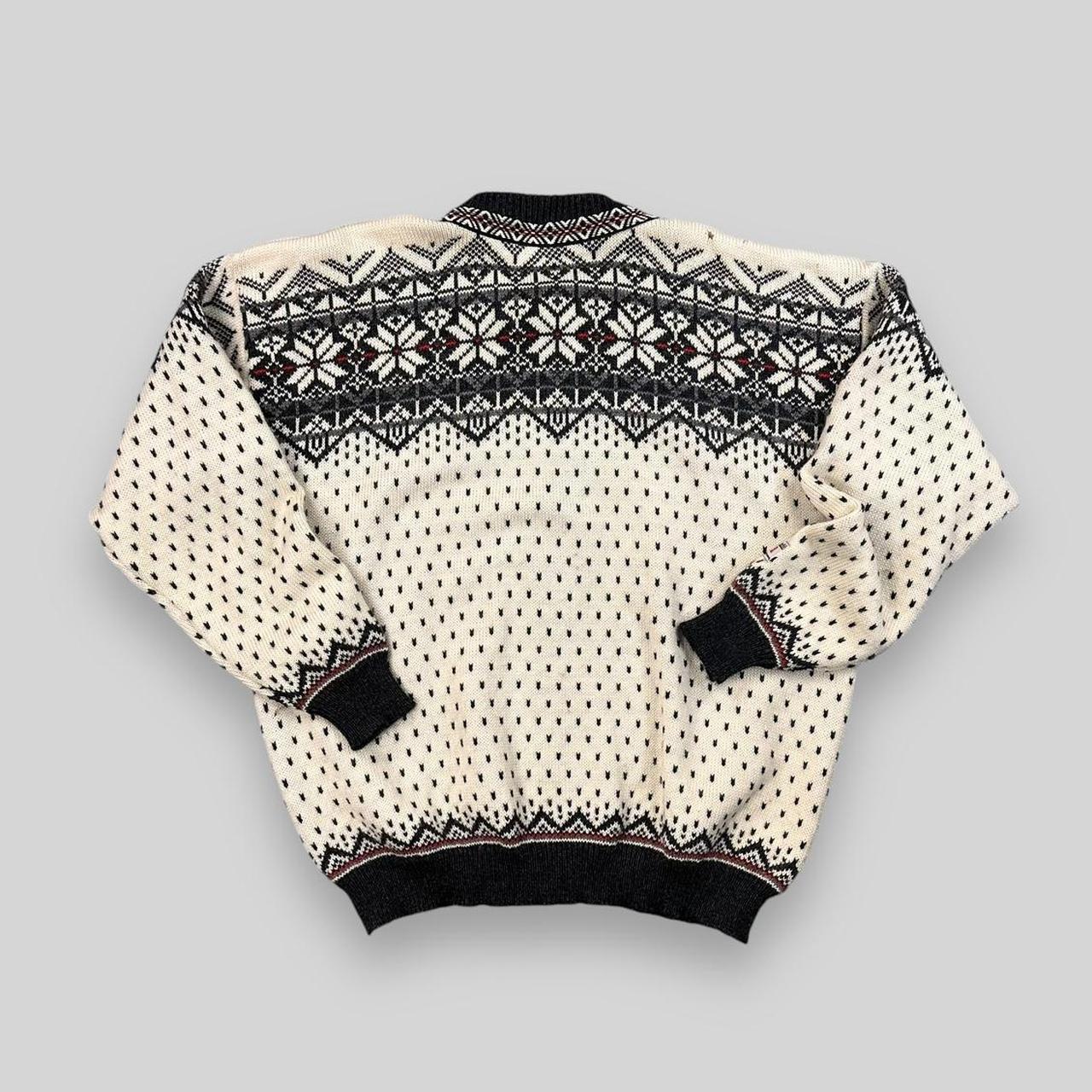 Vintage 70s Nordstrikk Norweign Wool Knit Cardigan... - Depop