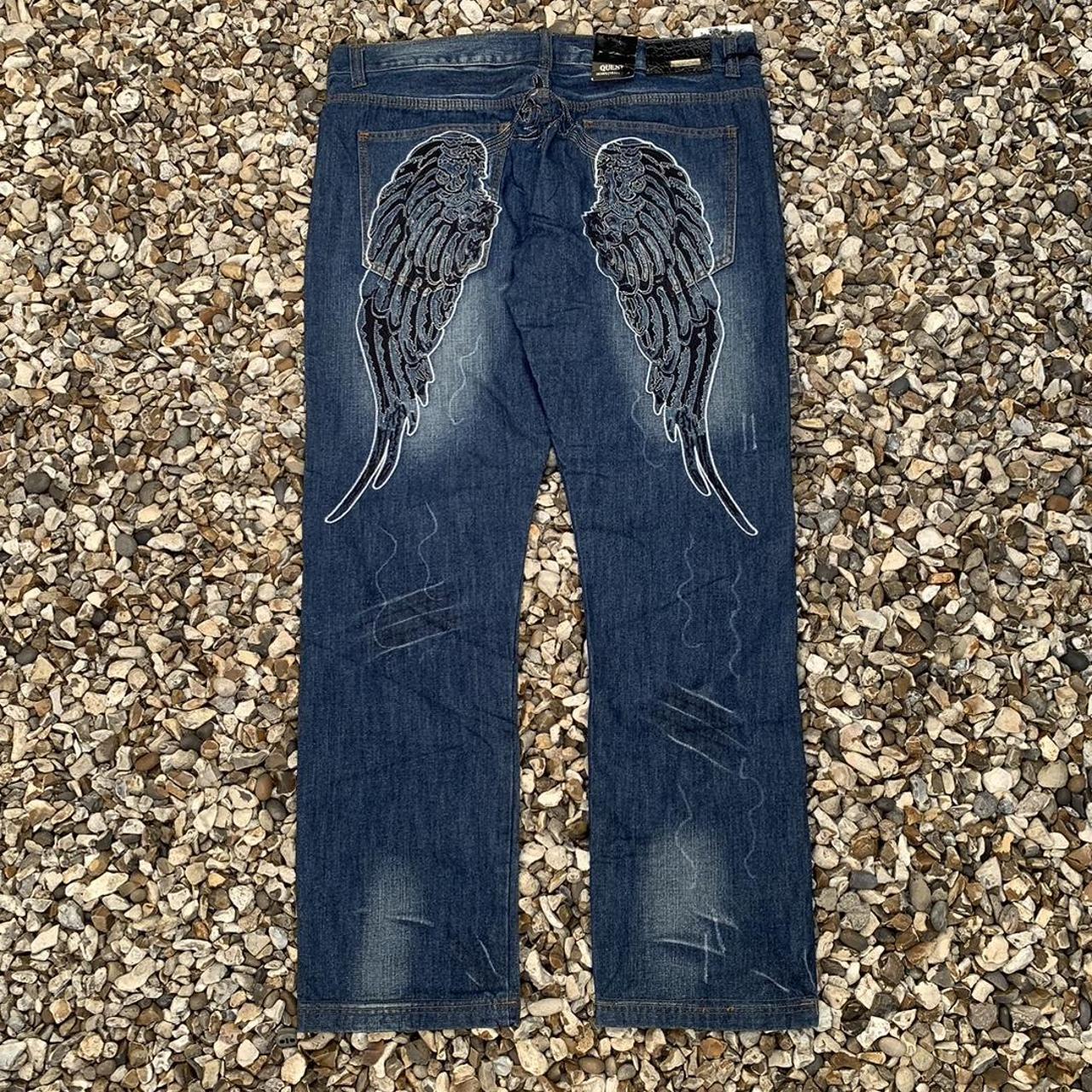 New with tags vintage quest embroidered angel wing... - Depop