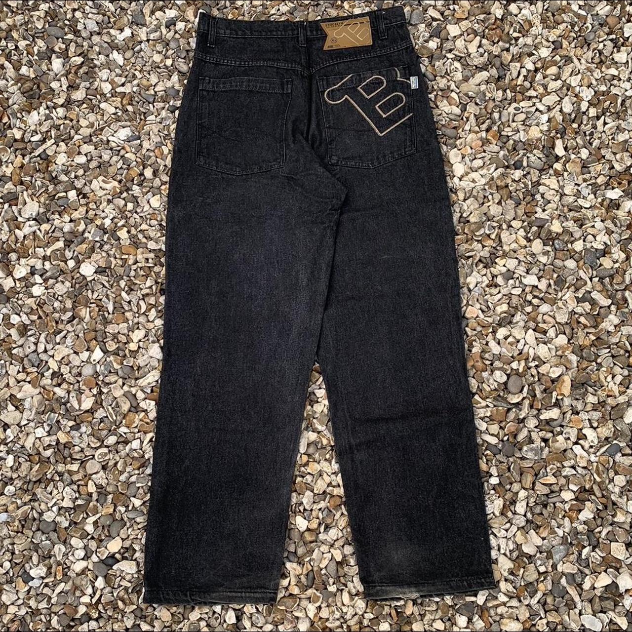 Vintage Brooklyn mint the notorious big baggy jeans... - Depop