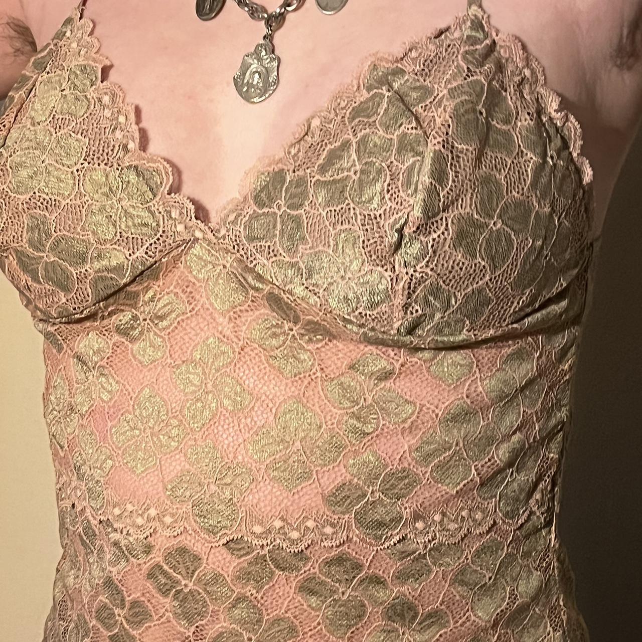 Sheer Lace Vintage Lingerie Top Beautiful Light Depop