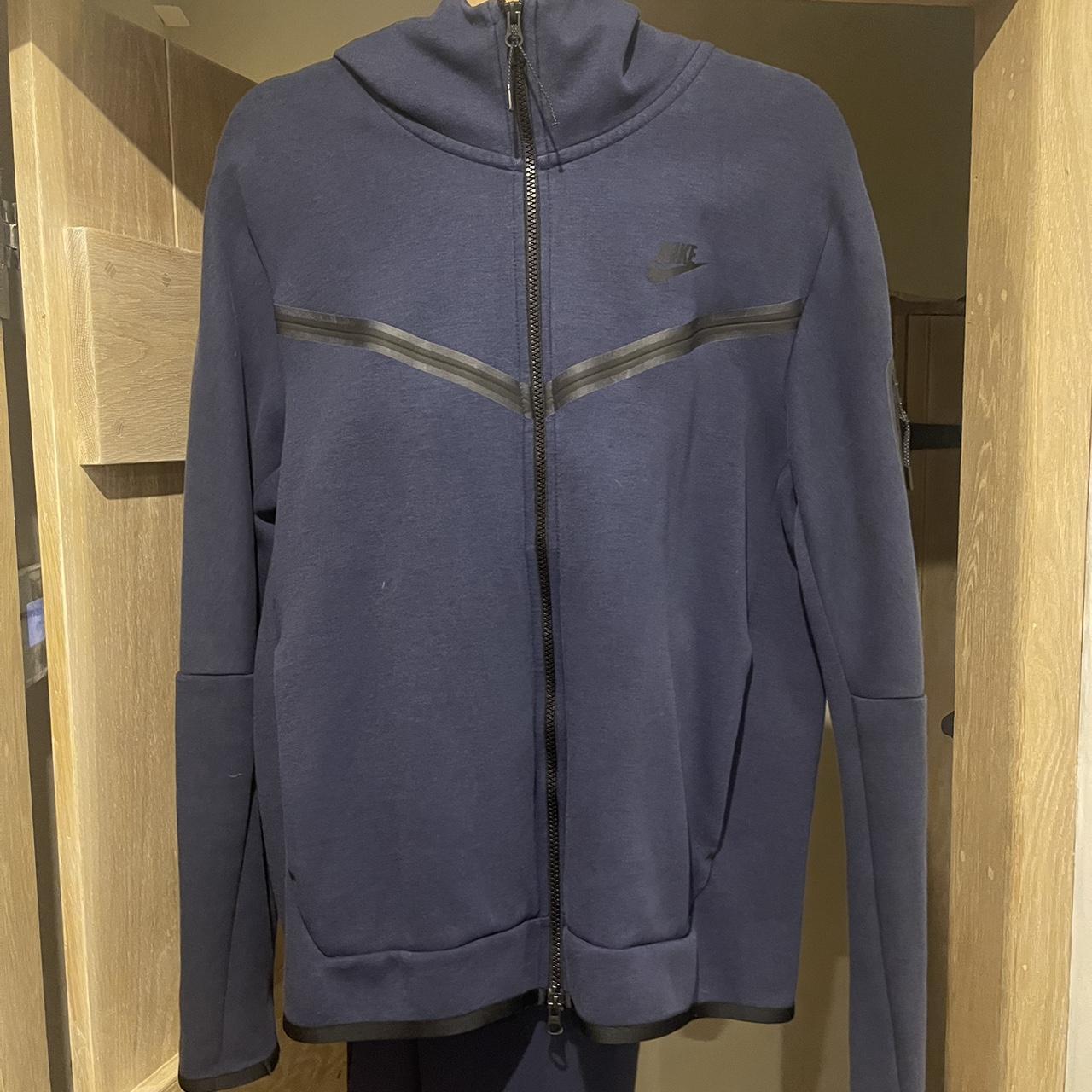 Nike Tech Fleece Tracksuit (Navy) Medium... - Depop