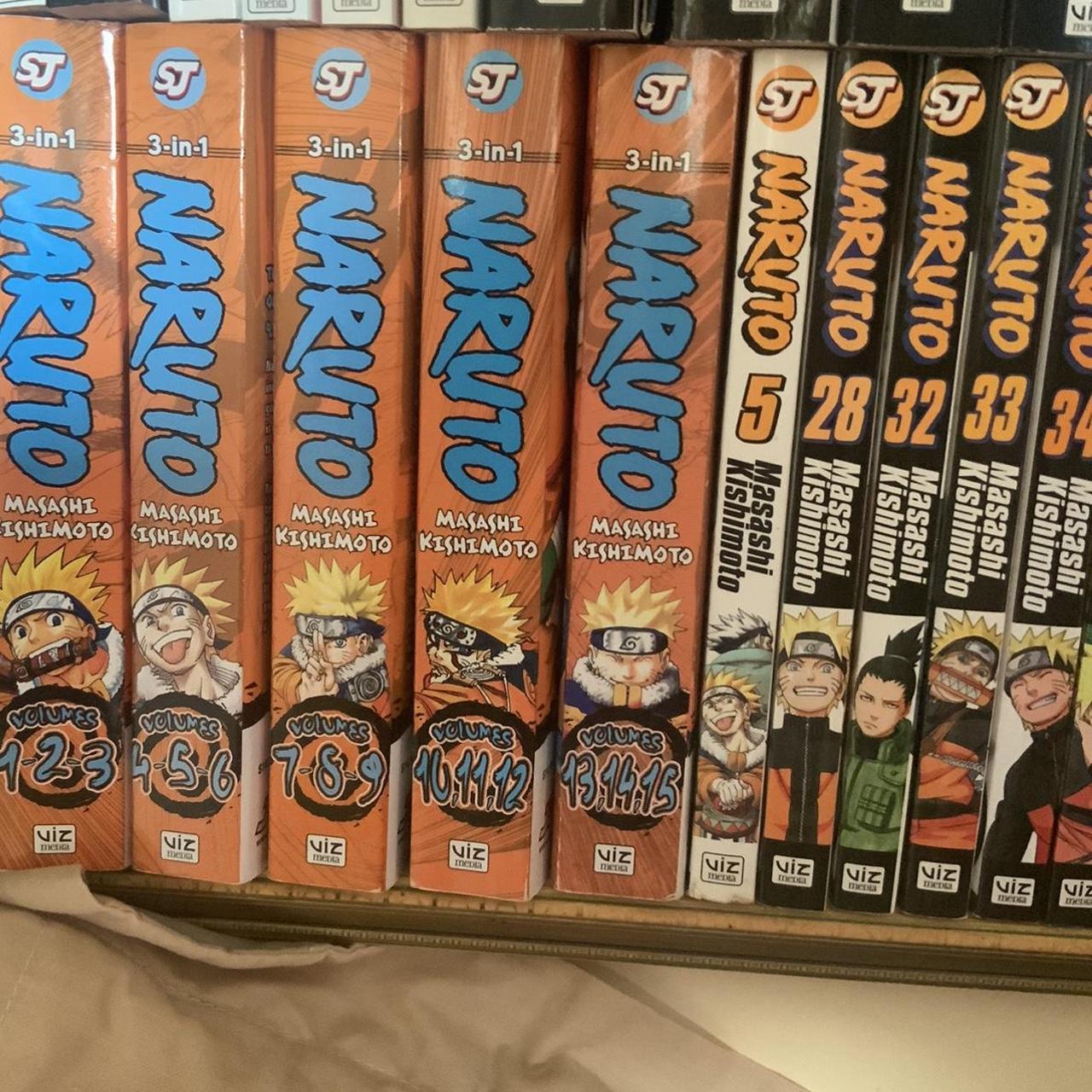 HUGE NARUTO MANGA BUNDLE + TWO NARUTO LIGHT NOVELS.... - Depop