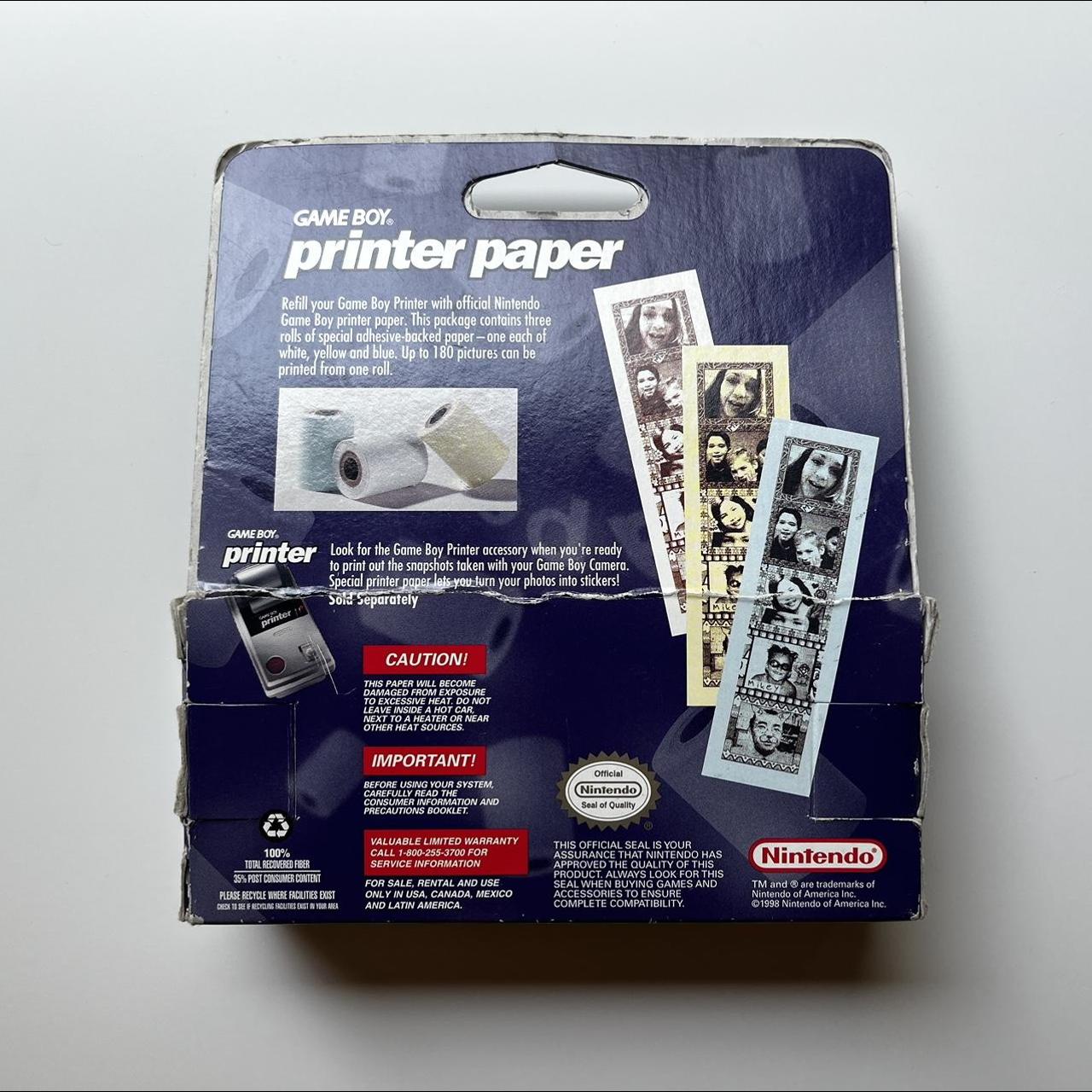 Vintage Nintendo Game Boy Printer Paper for the Game... - Depop