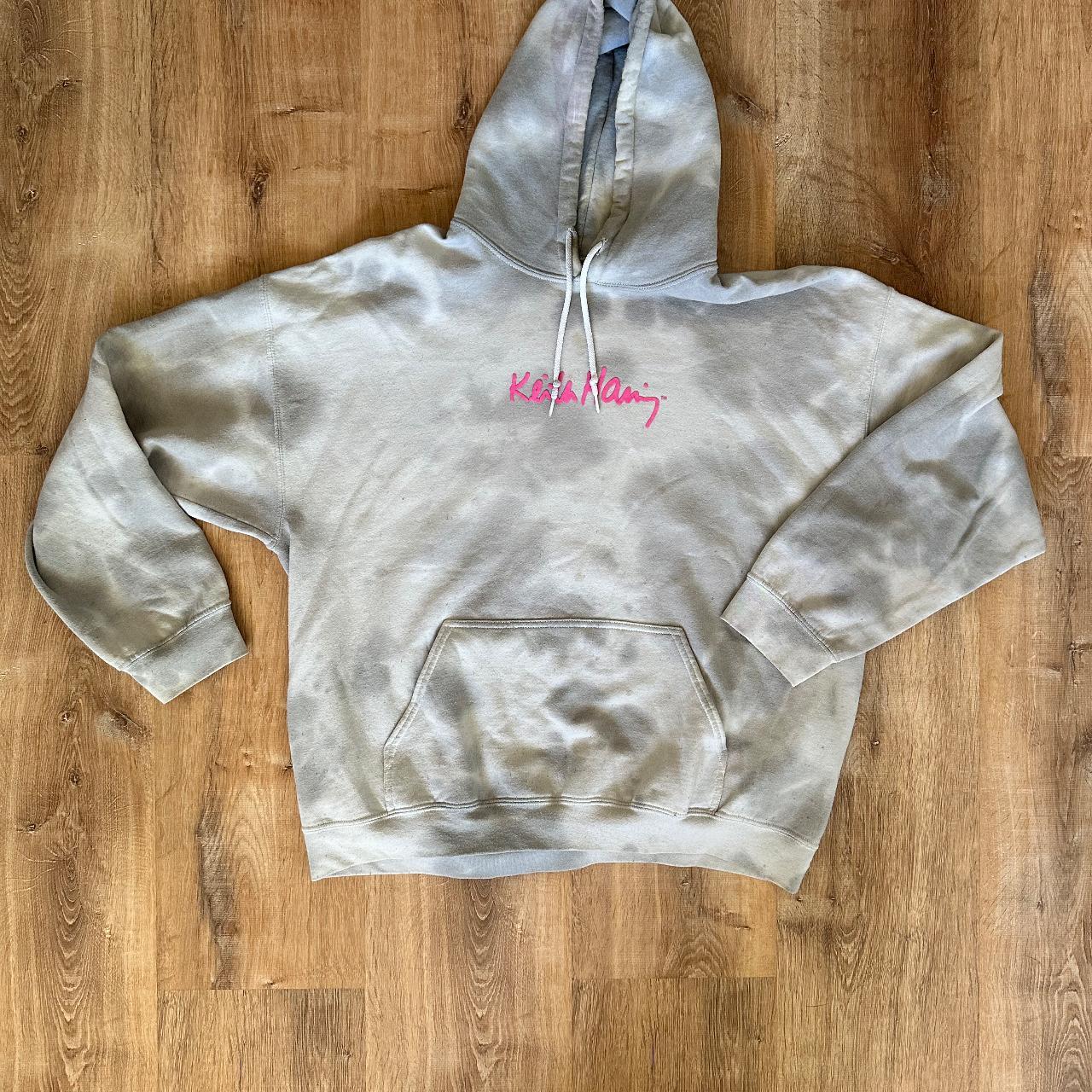 Keith Haring Grey hoodie - Depop