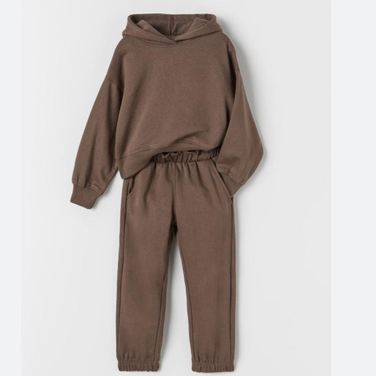 Zara kids neutral tracksuit Size 6 (I do find zara... - Depop