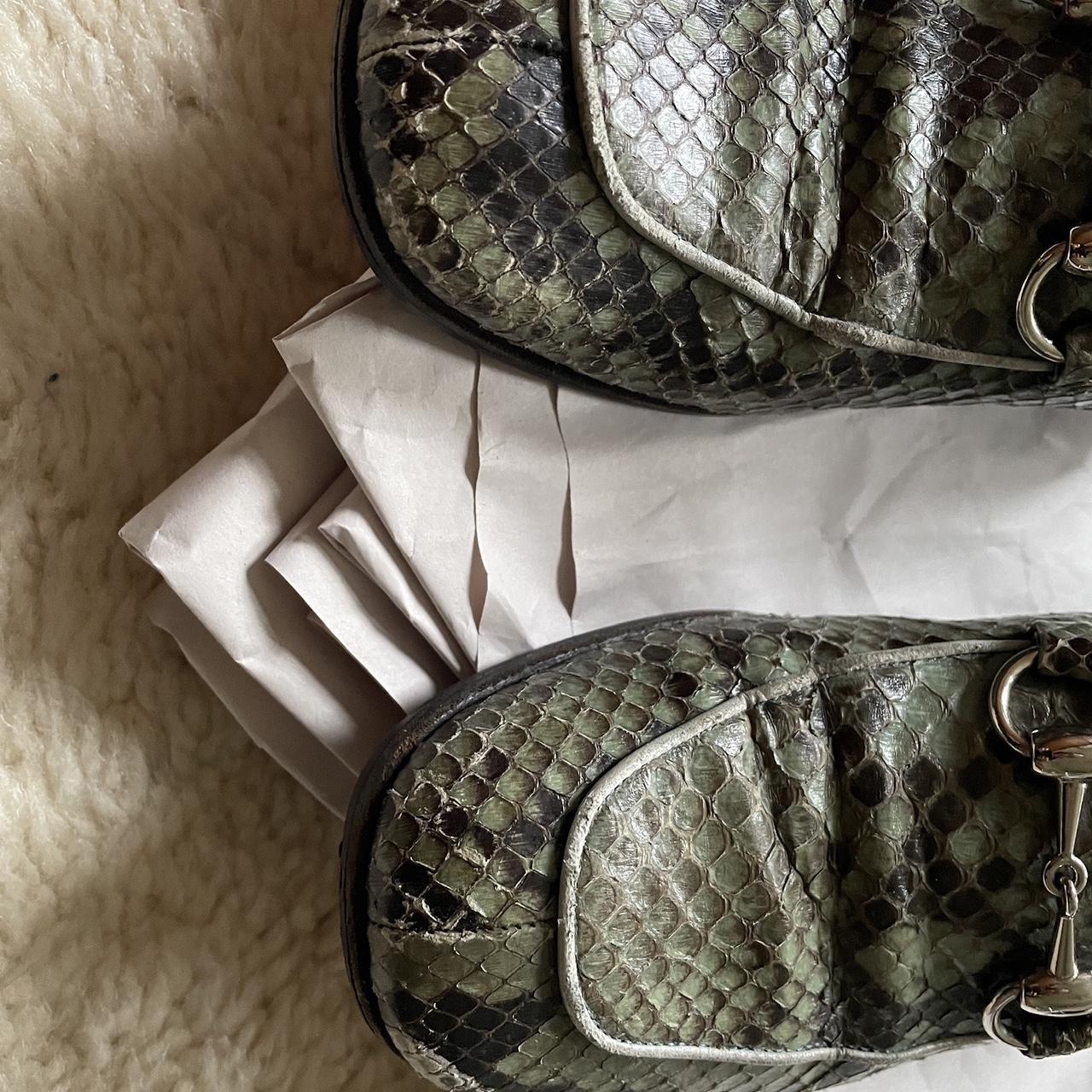 Vintage Gucci python horsebit loafers. 1990s, Tom... - Depop