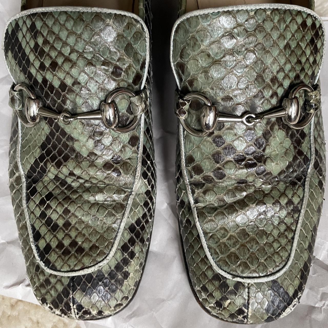 Vintage Gucci python horsebit loafers. 1990s, Tom... - Depop