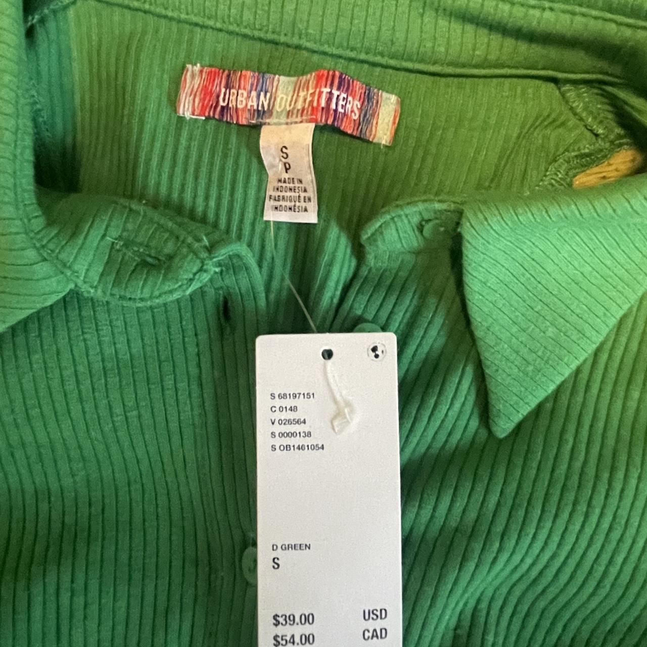 urban outfitters cropped button down collared racer... - Depop